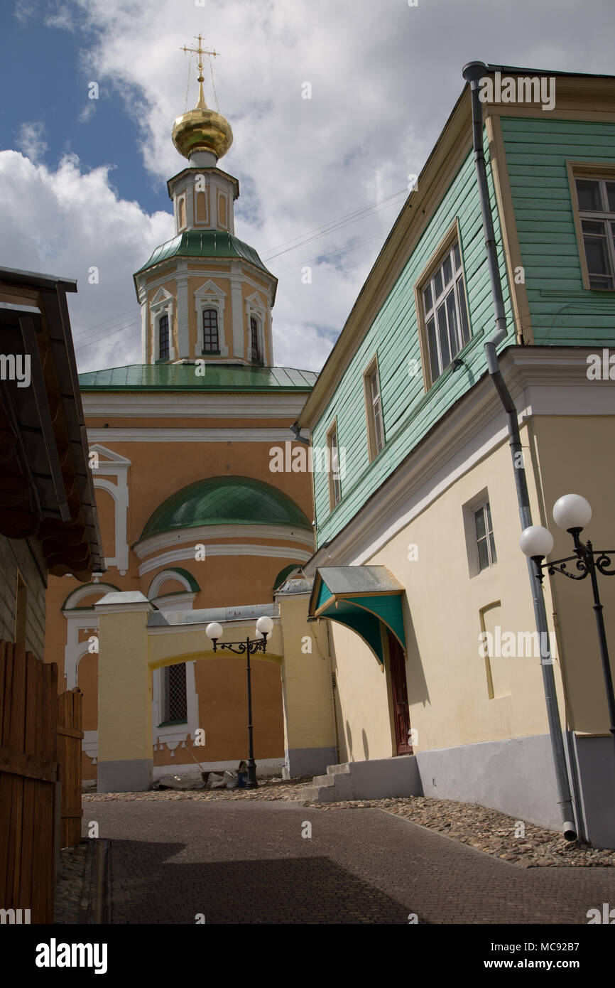Wooden traditional house Russia church cupola Stock Photo - Alamy