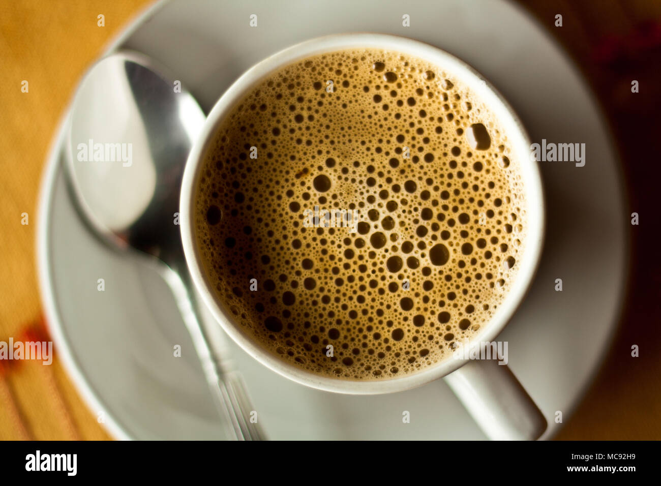 A hot cup of coffee Stock Photo - Alamy
