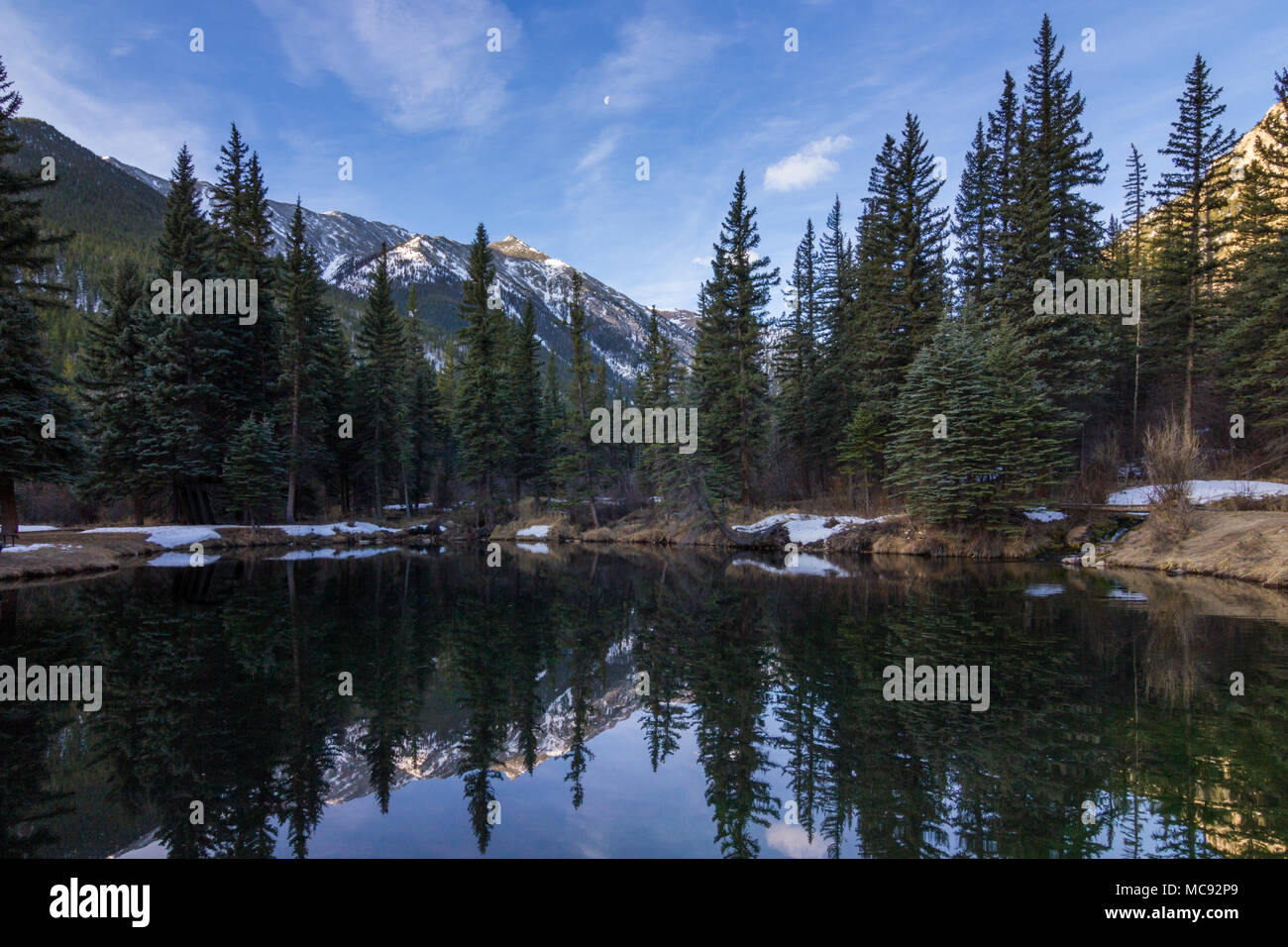 Reflection serene camping hi-res stock photography and images - Alamy