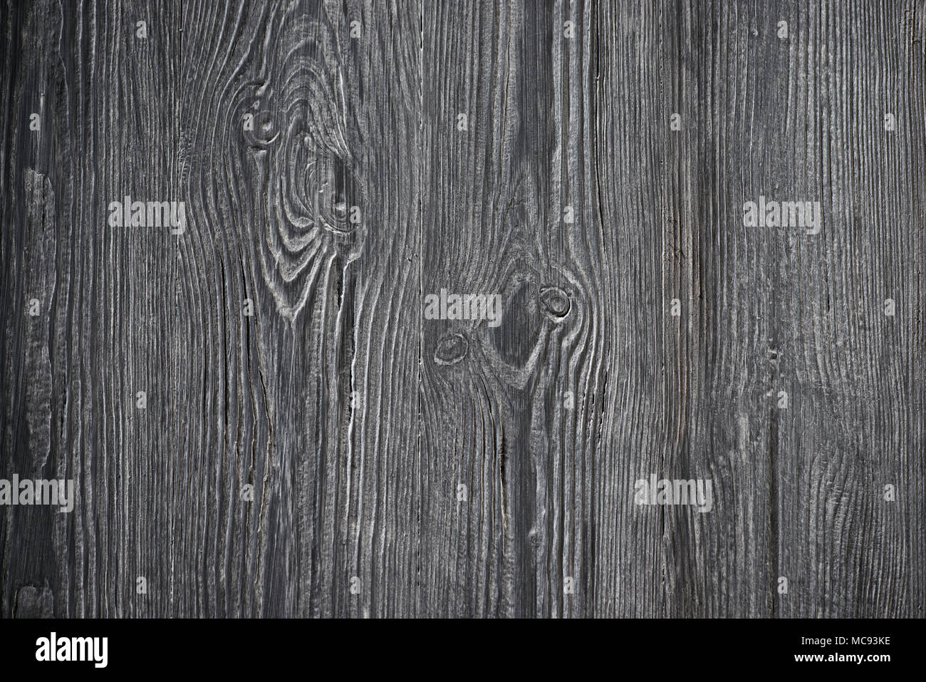 Wood texture. Gray timber board with weathered crack lines. Natural ...