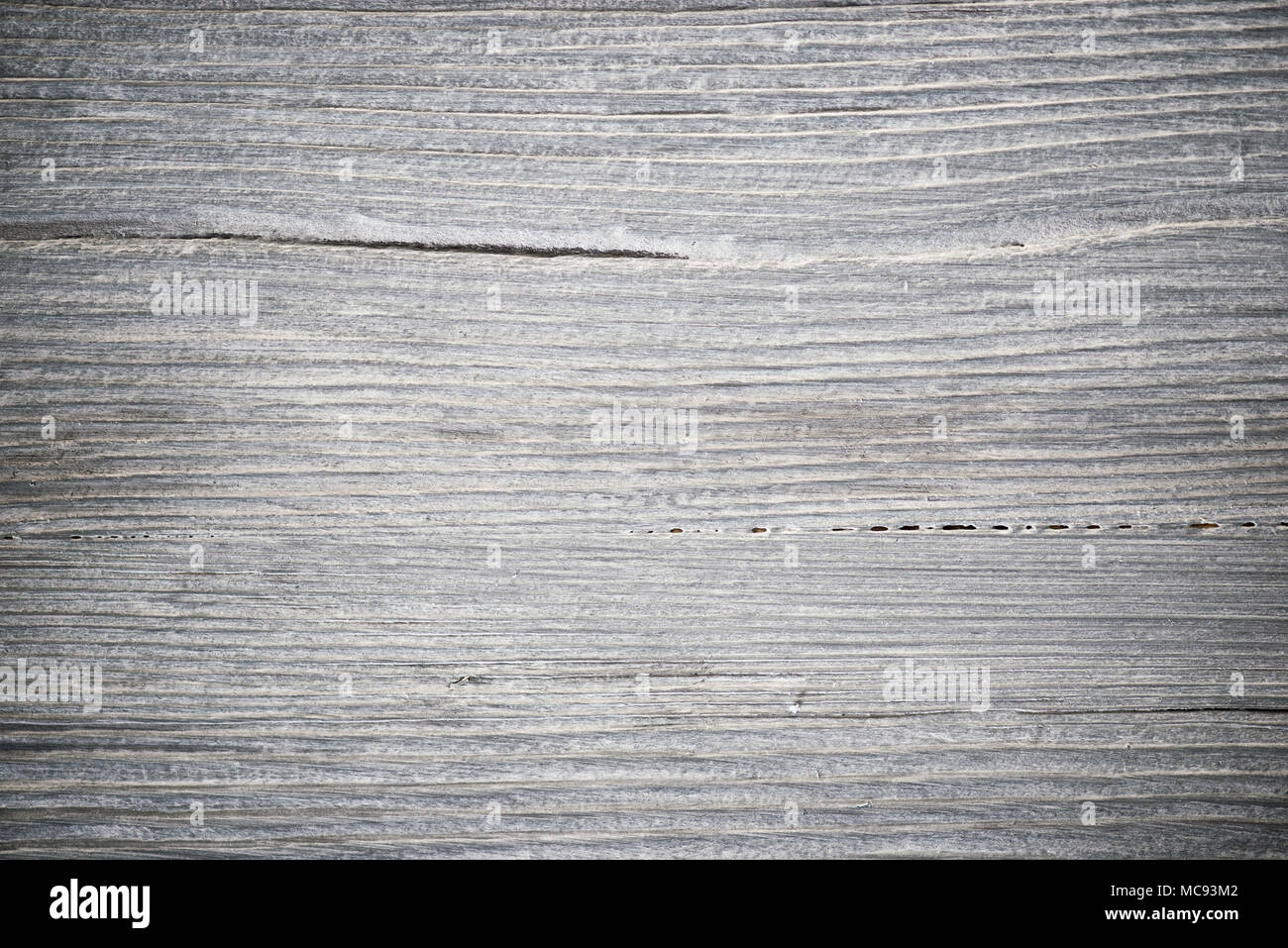 Wood texture. Gray timber board with weathered crack lines. Natural ...