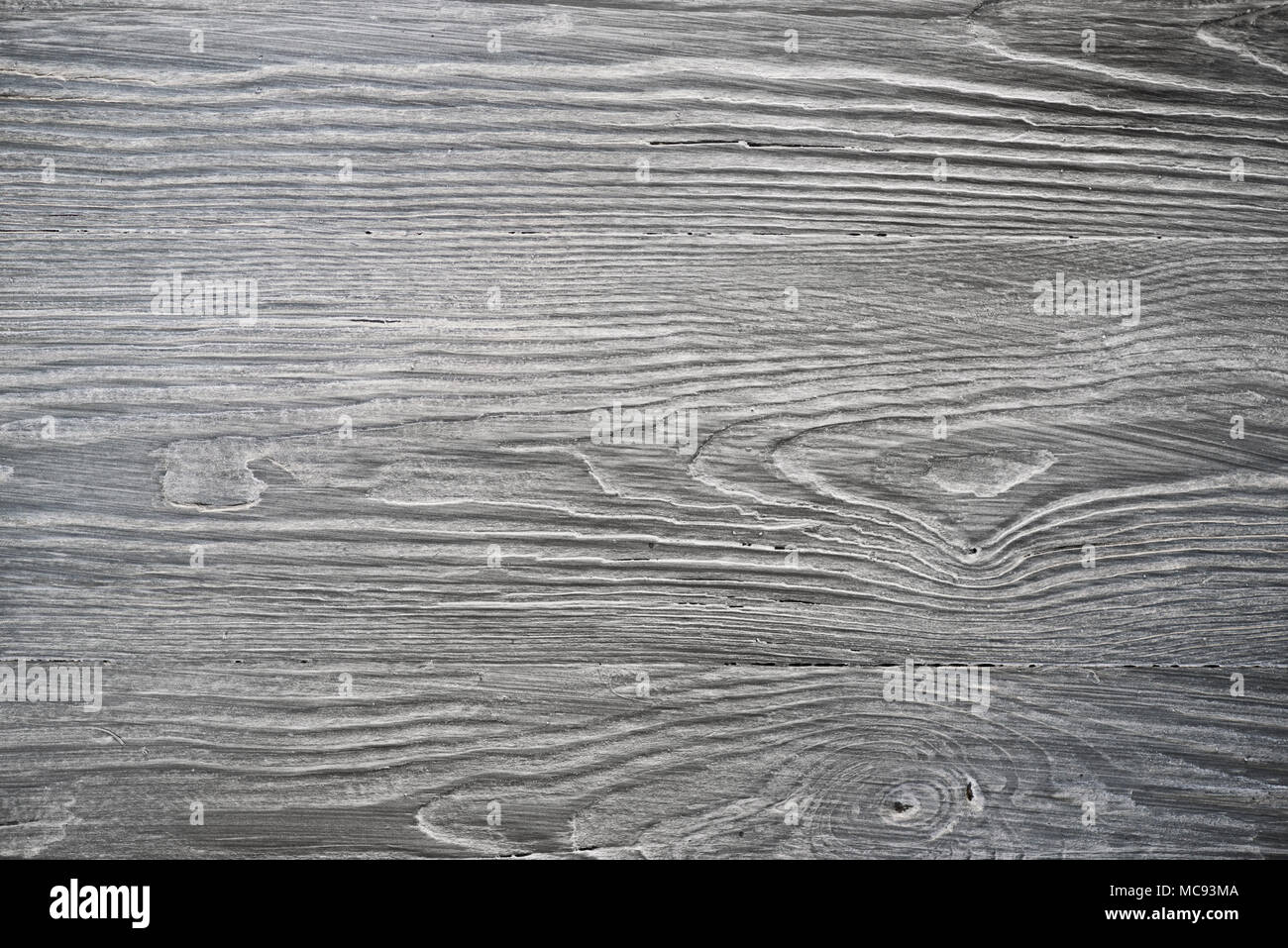 Wood texture. Gray timber board with weathered crack lines. Natural ...