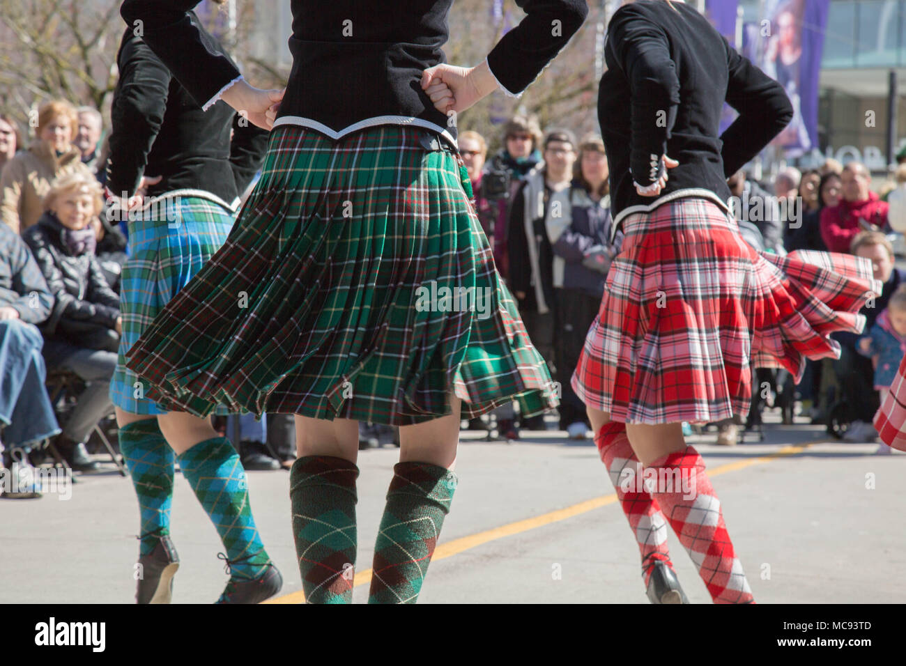 Group young females Scottish dance Stock Photo - Alamy