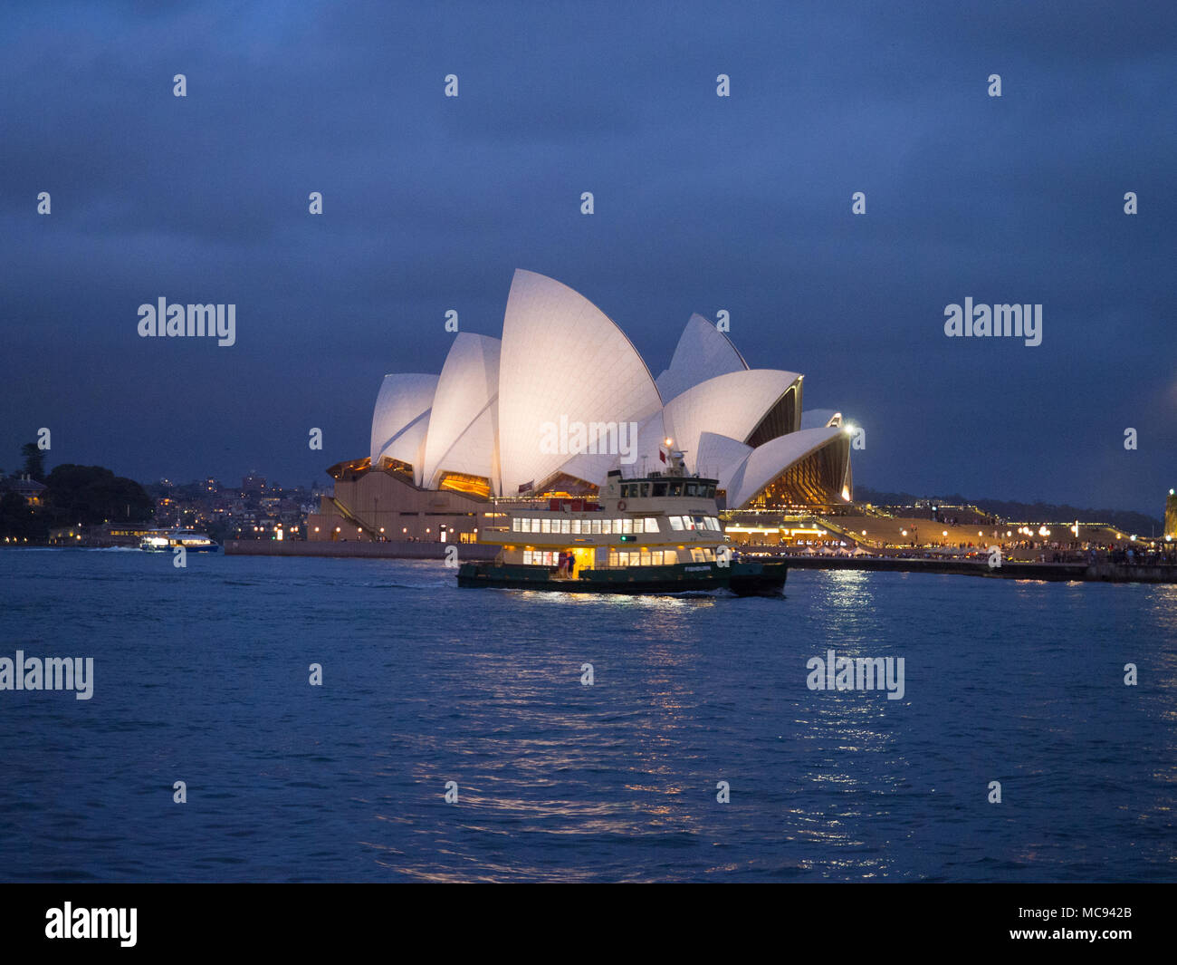 Sydney Opera House At Night Stock Photo - Alamy