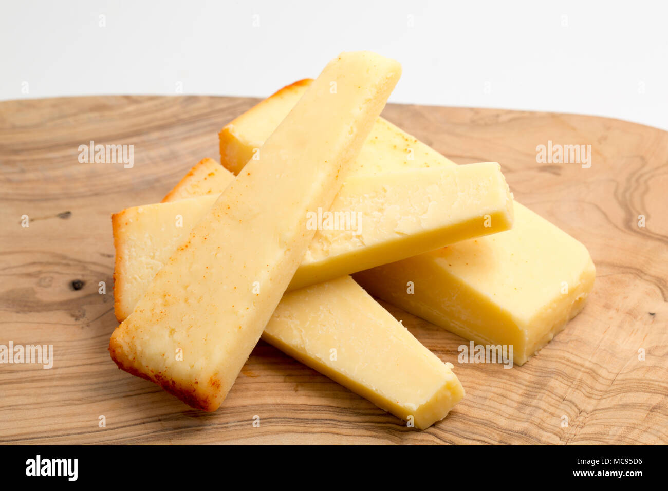 Applewood smoke flavoured Cheddar cheese bought from a supermarket ...