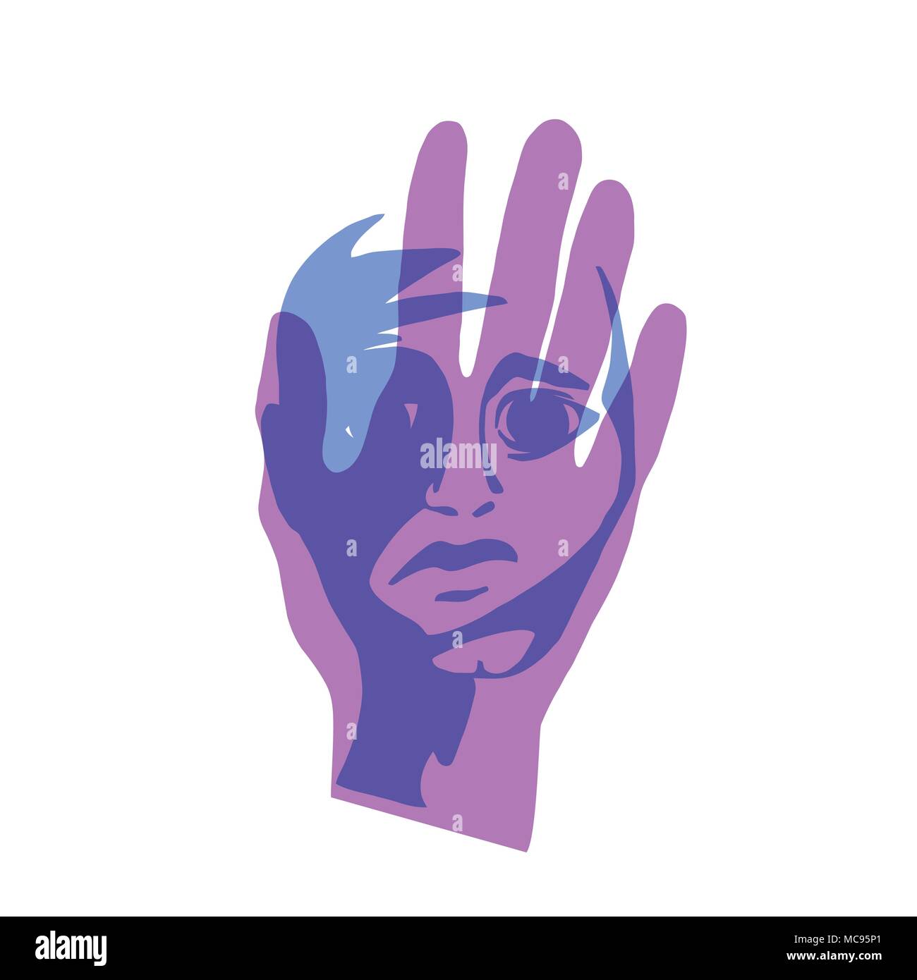 Grief problems Stock Vector Images - Alamy