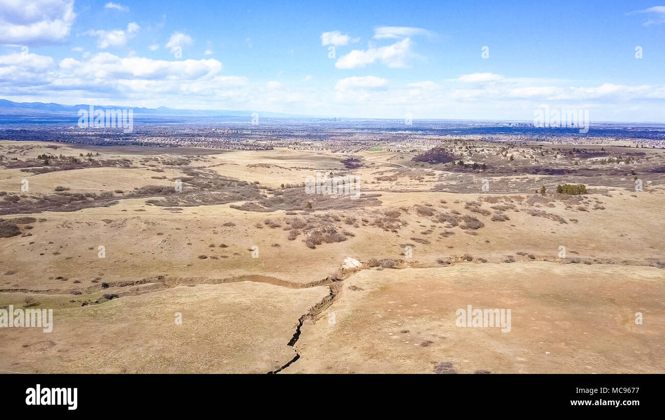 Aerial view of rolling landscape in Midwest Stock Photo - Alamy