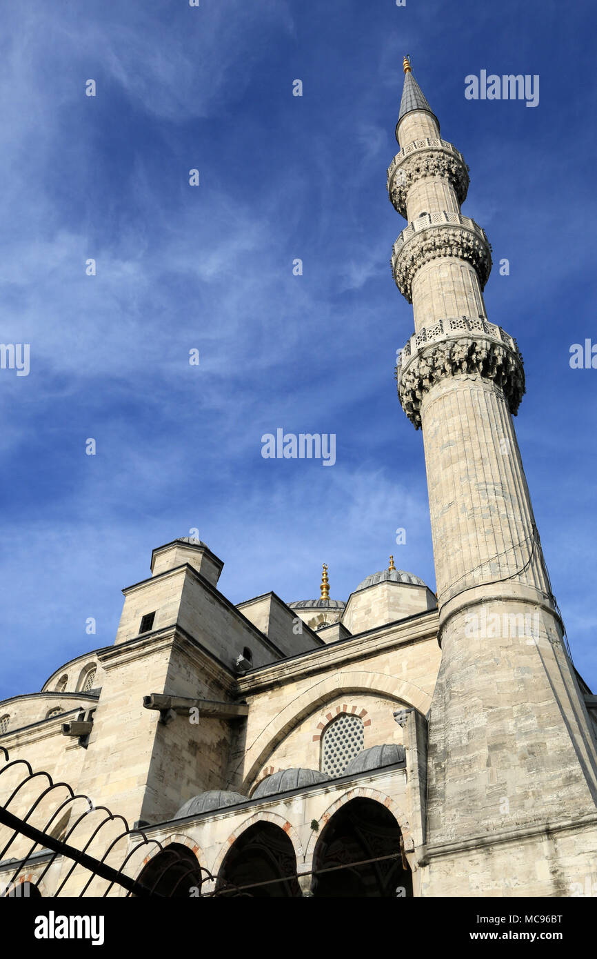 Exterior view of the Sultan Ahmed Mosque in Istanbul, Turkey, popularly ...