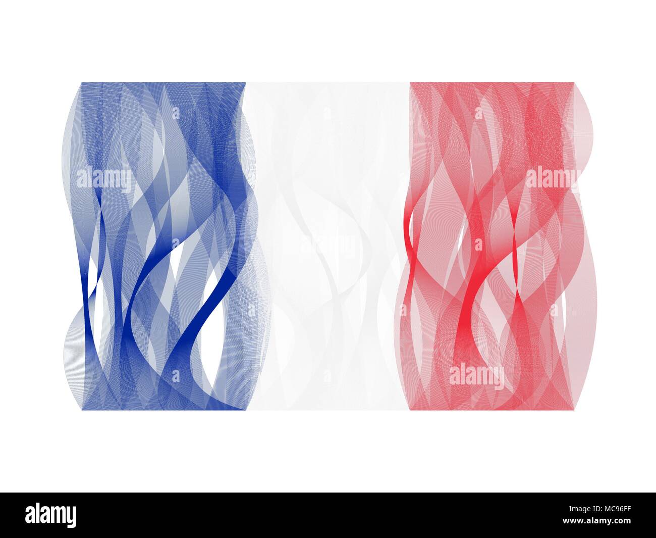 Wave line flag of France Stock Vector Image & Art - Alamy