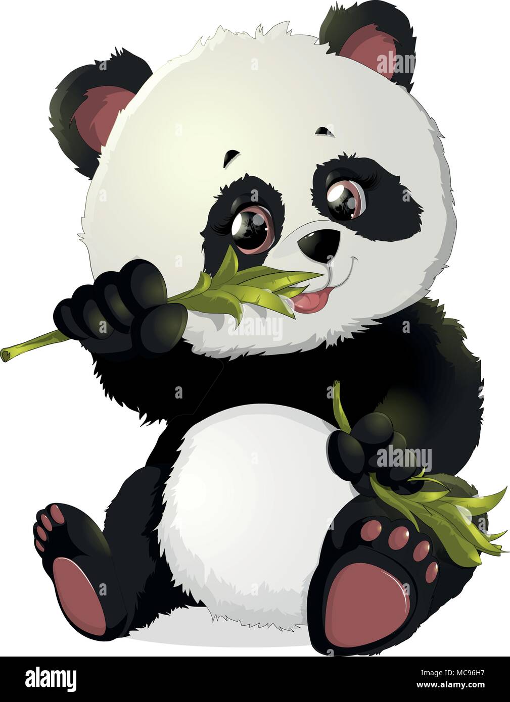 Cute Panda bear illustrations Stock Vector Image & Art - Alamy