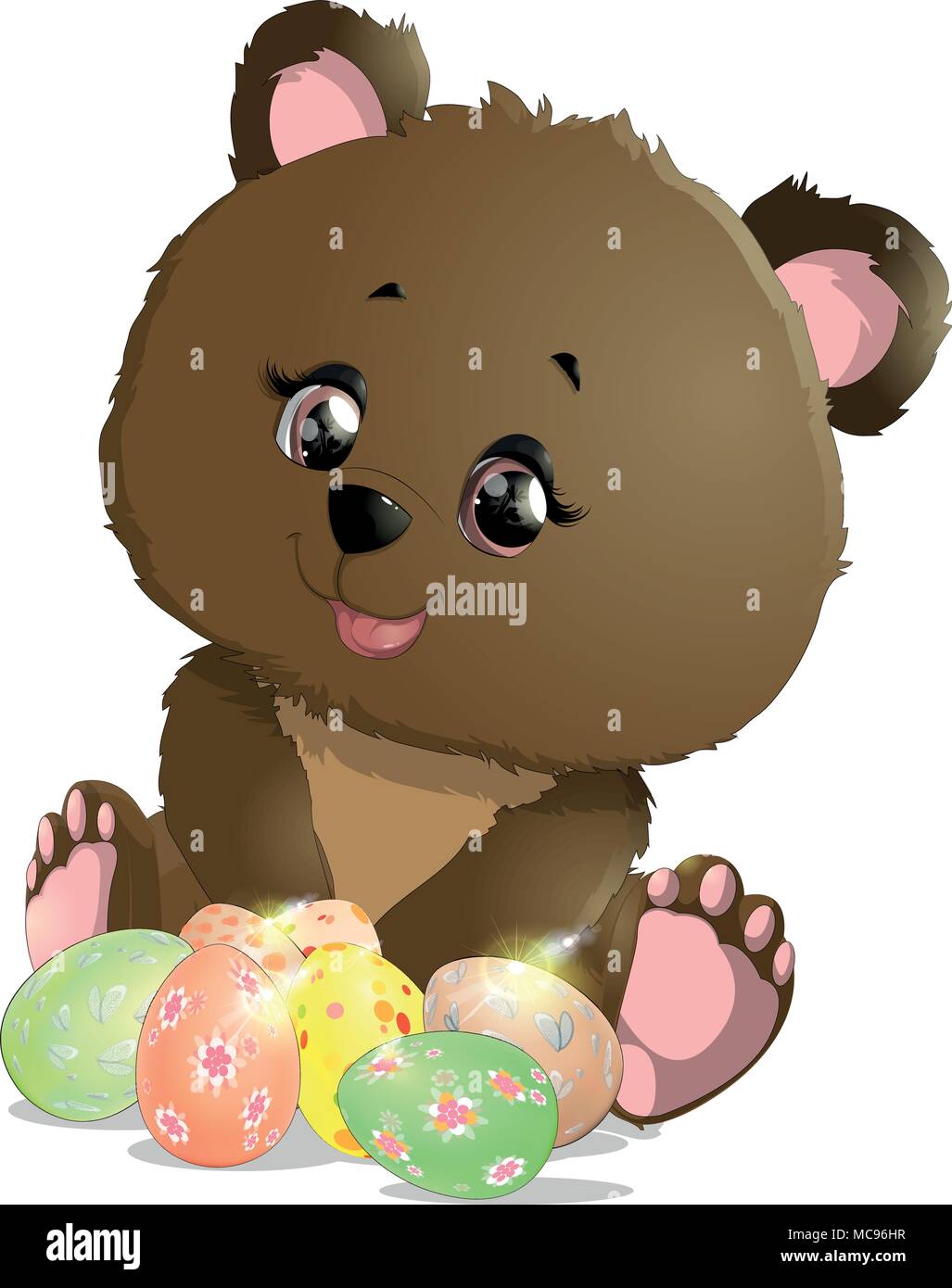 beautiful Easter bear Stock Vector Image & Art - Alamy