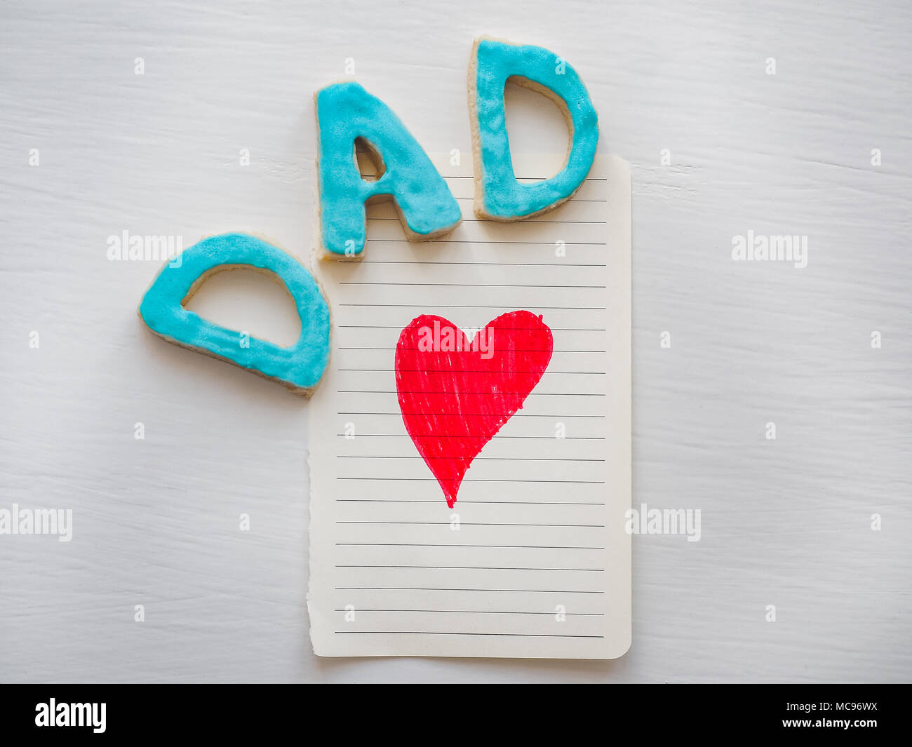 Painted Heart Dad Images