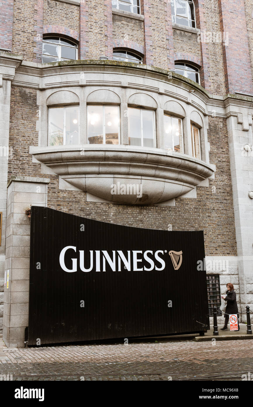 April 12th, 2018, Dublin, Ireland - gate at Guinness Storehouse, the ...