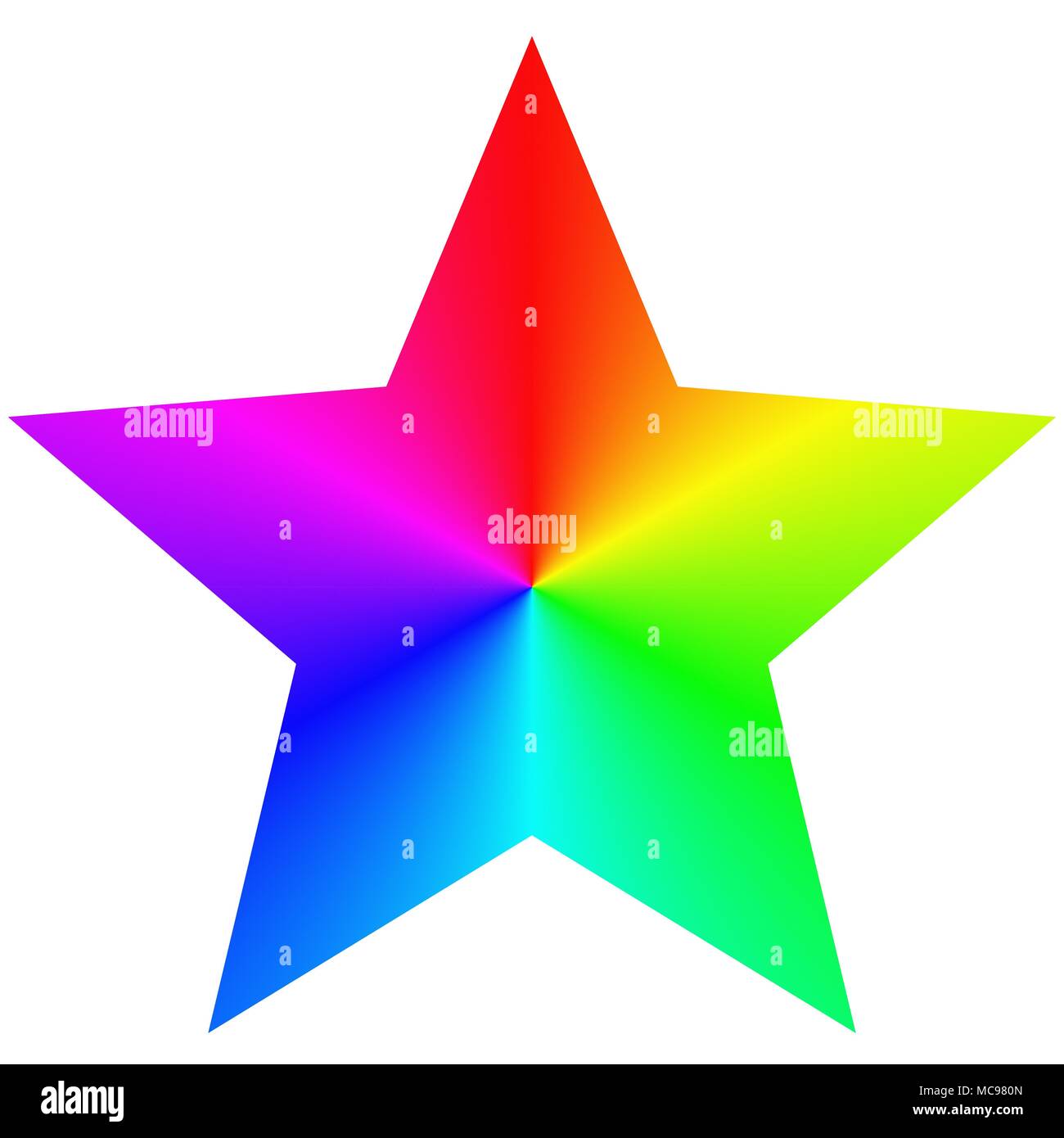 Rainbow Colored Stars