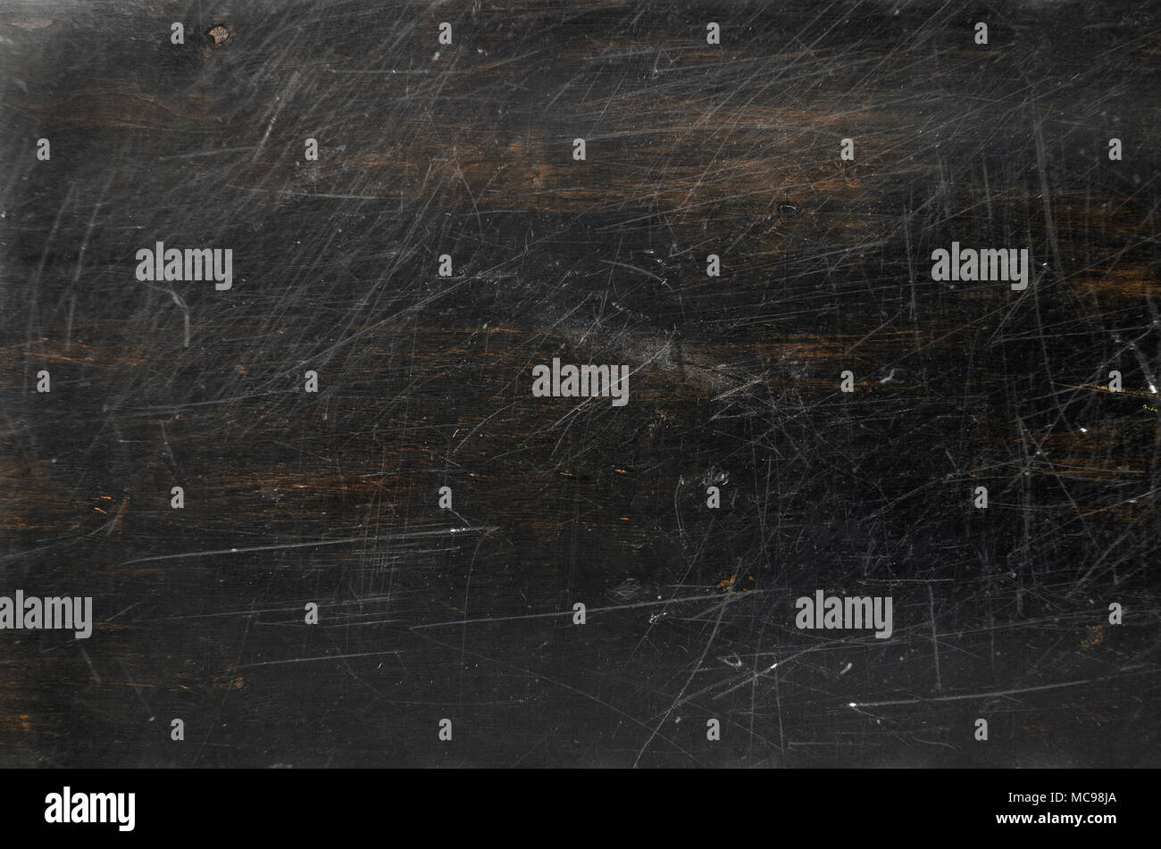 Dark brown scratched wooden texture, background with copy space. Banner ...