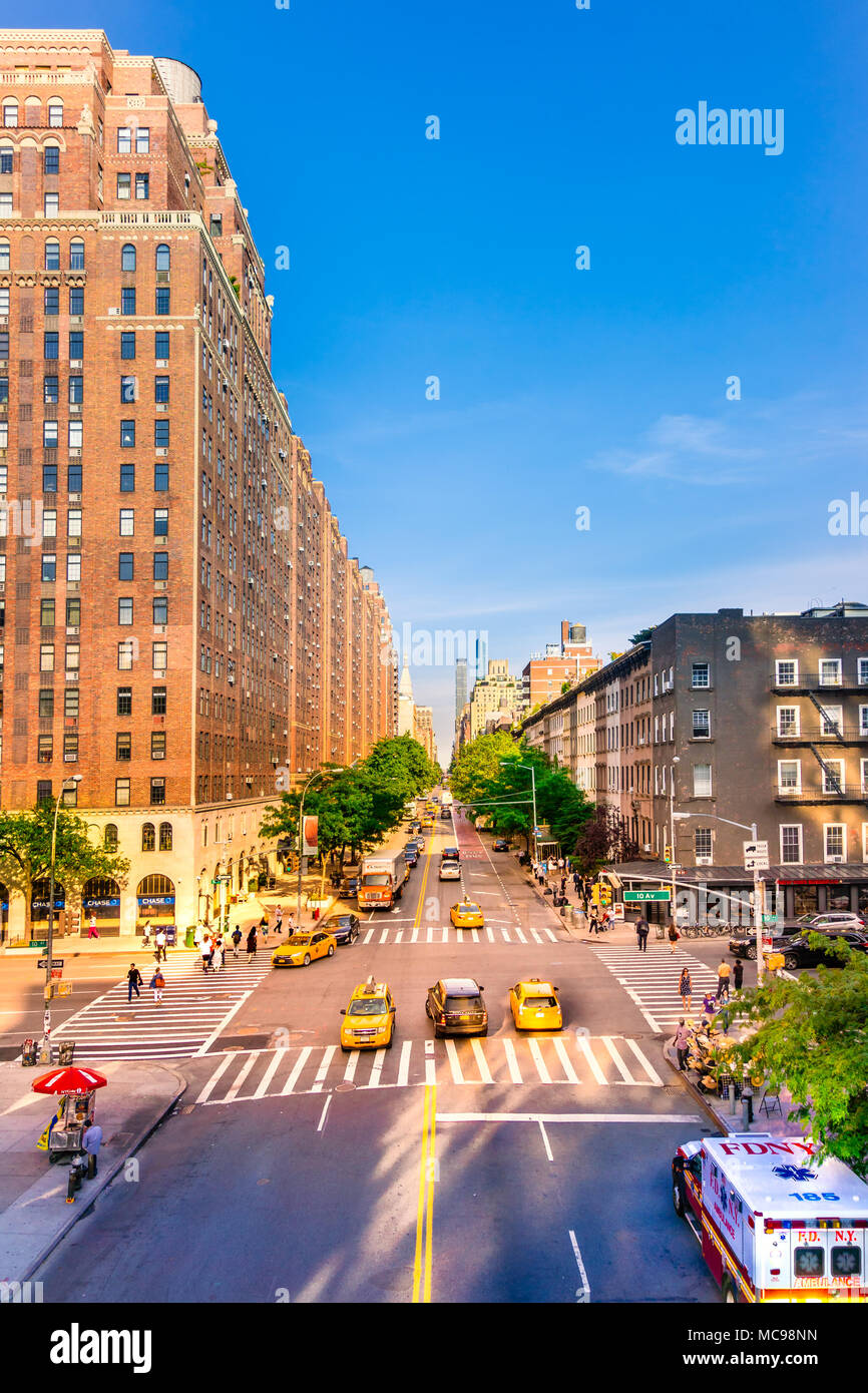 Aerial intersection walking hi-res stock photography and images - Alamy