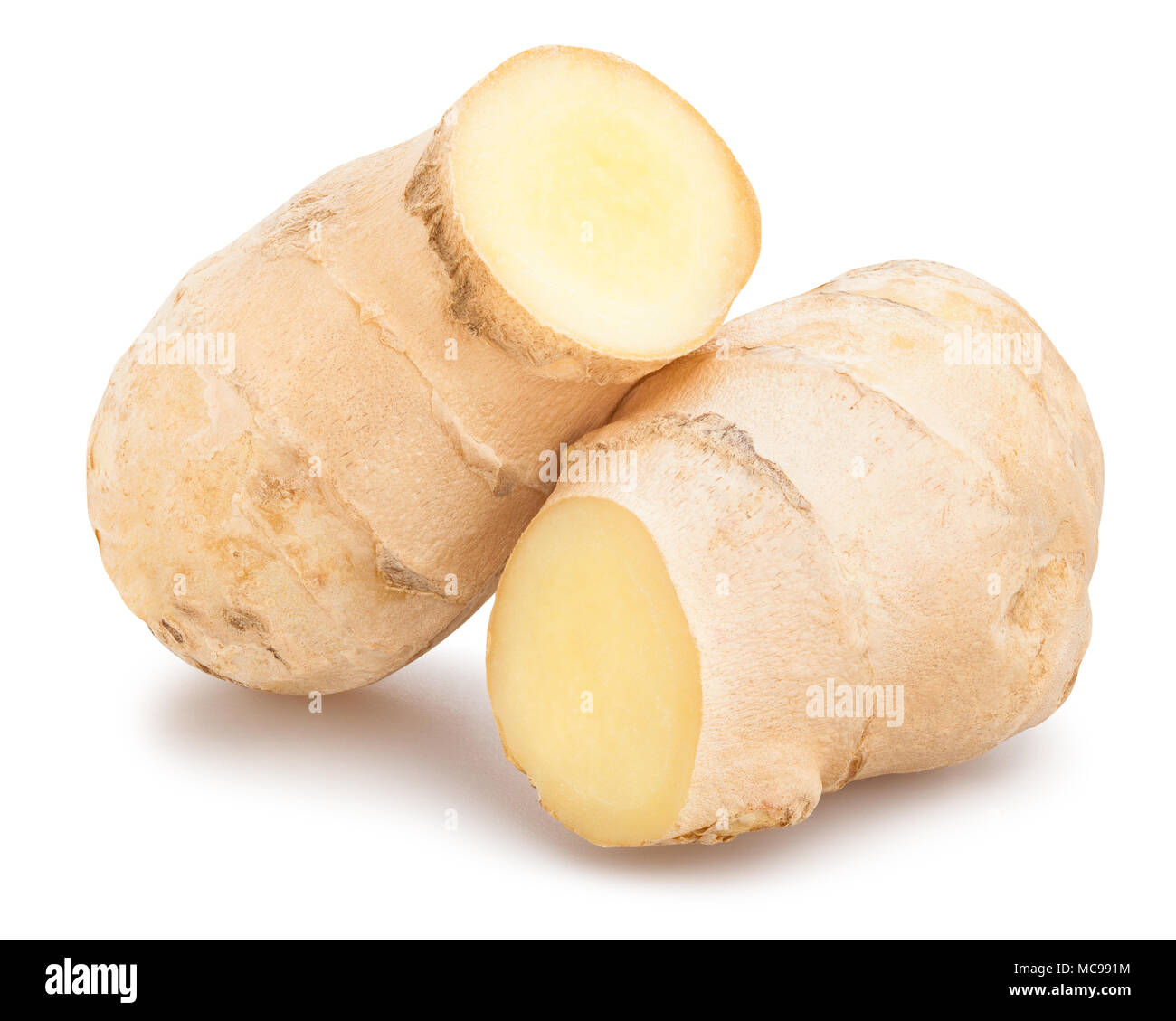 sliced ginger path isolated Stock Photo - Alamy