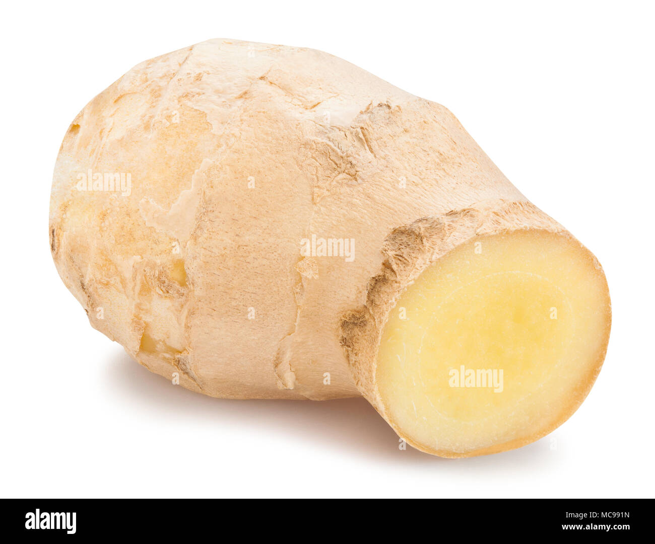 sliced ginger path isolated Stock Photo - Alamy
