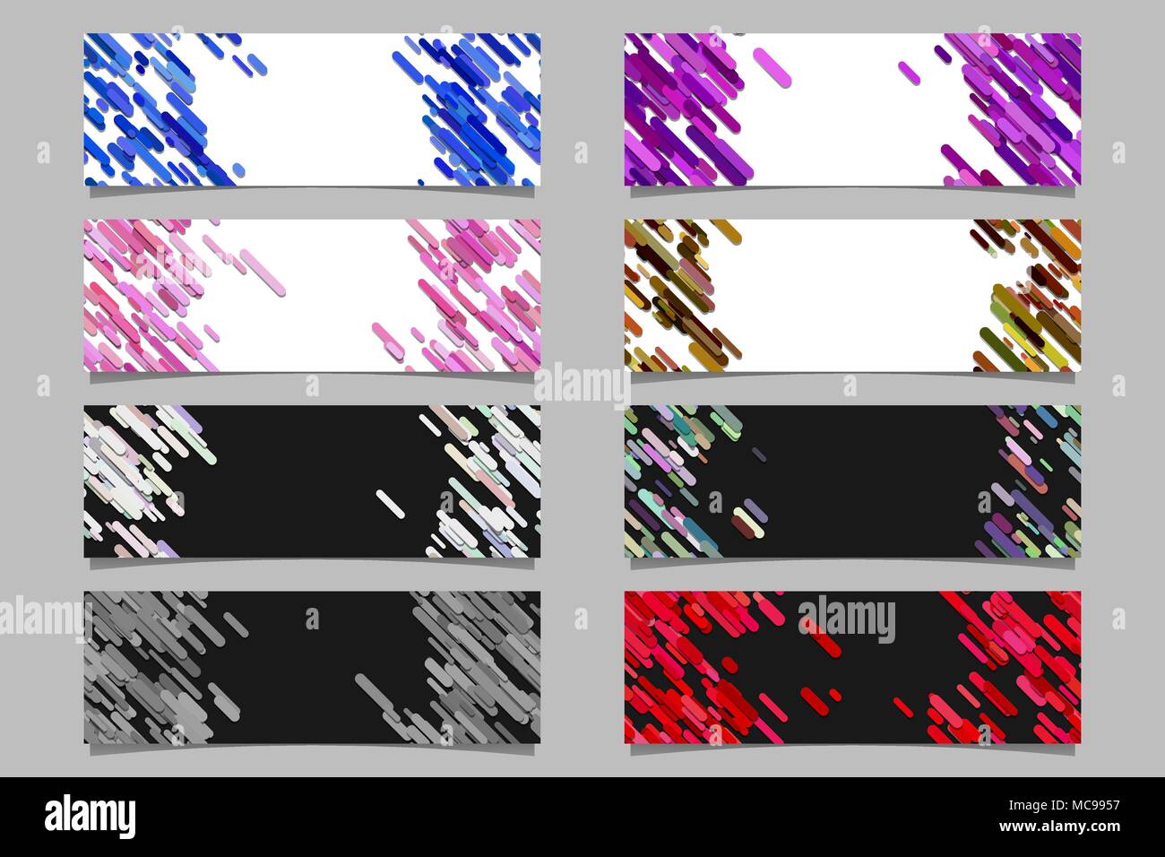 Abstract web header set Stock Vector Images - Alamy