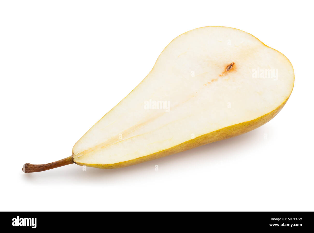 sliced pear path isolated Stock Photo - Alamy