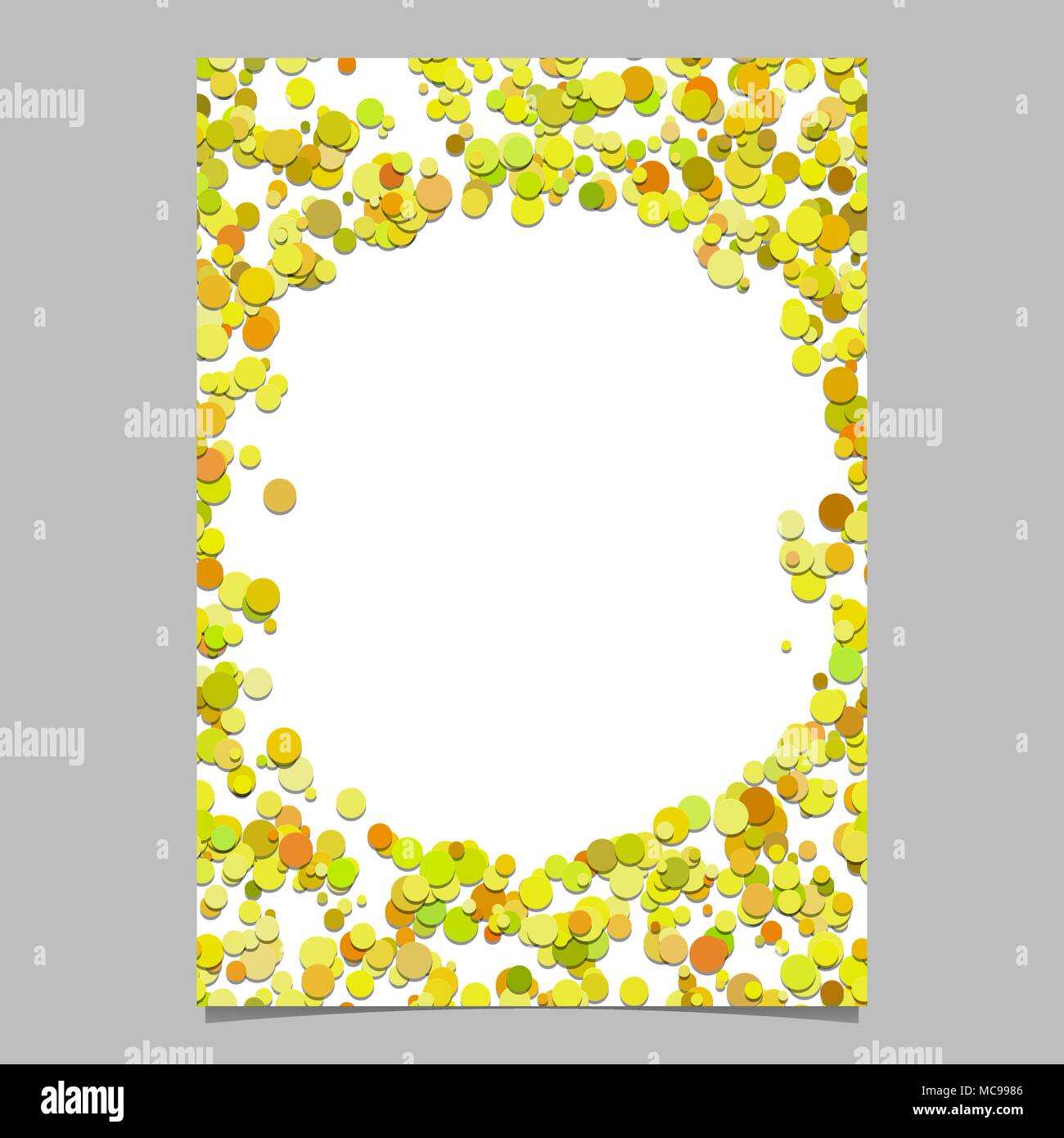 Geometrical chaotic dot pattern page background template - vector blank ...