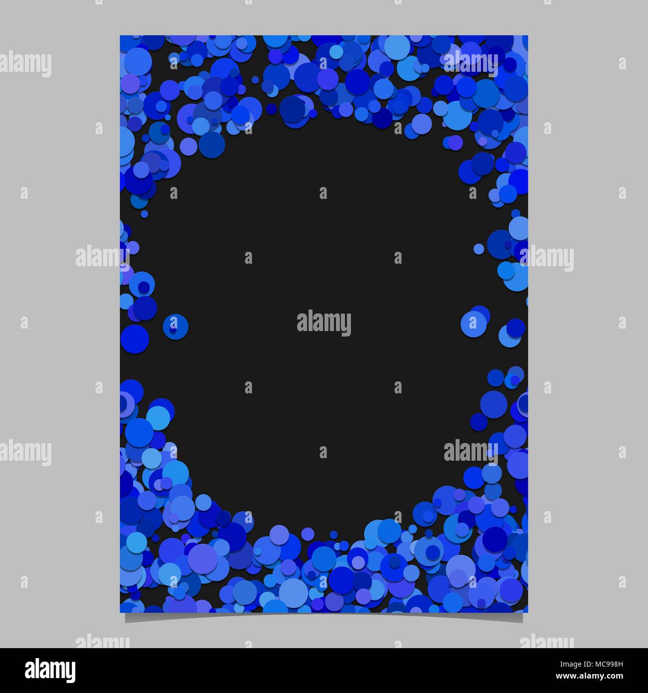 Geometrical chaotic dot pattern brochure background template - vector ...