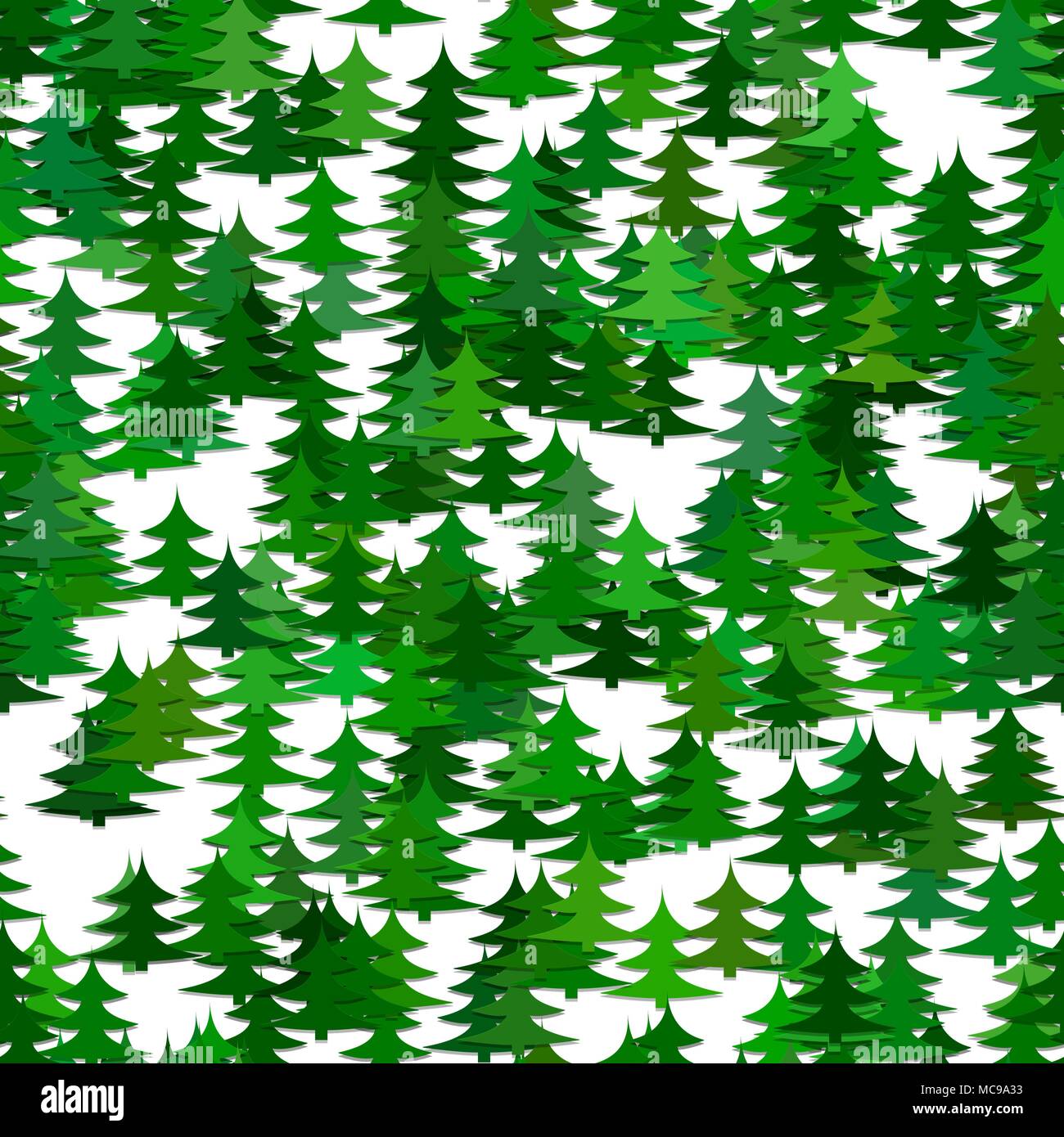 Abstract random pine tree pattern background - vector Christmas holiday ...