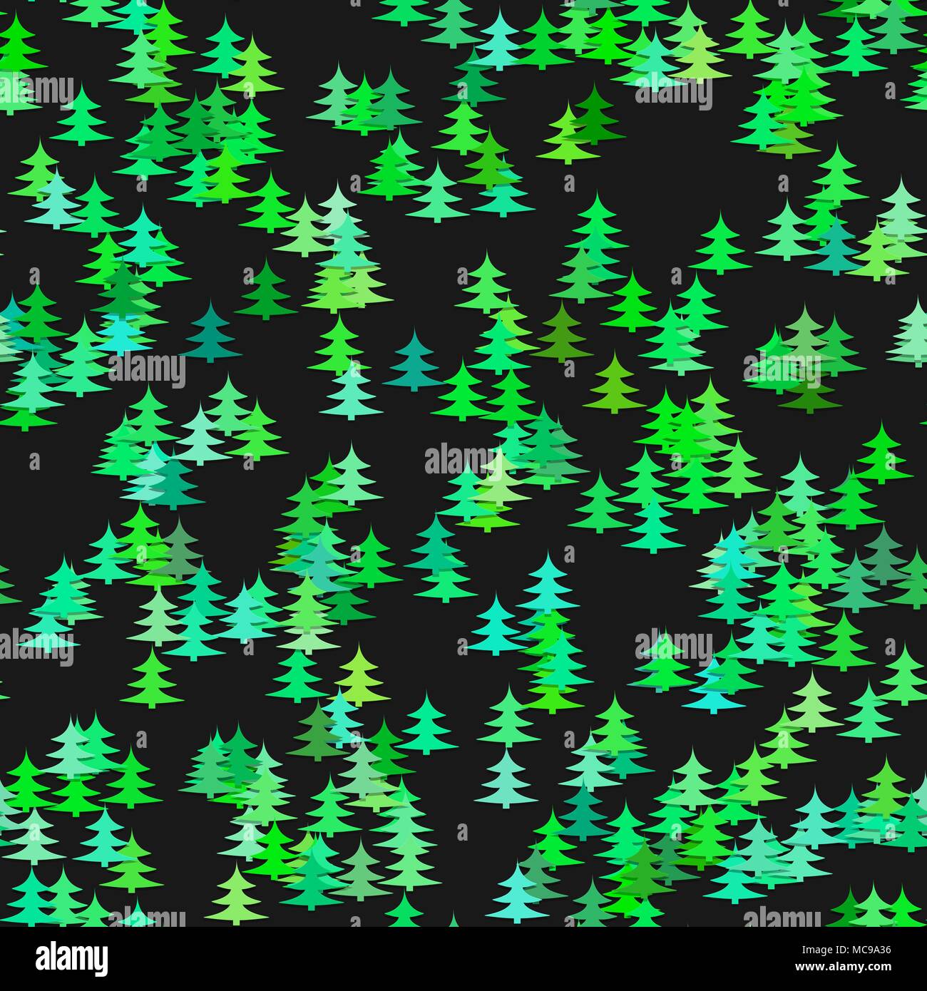 Green forest pattern Stock Vector Images - Alamy