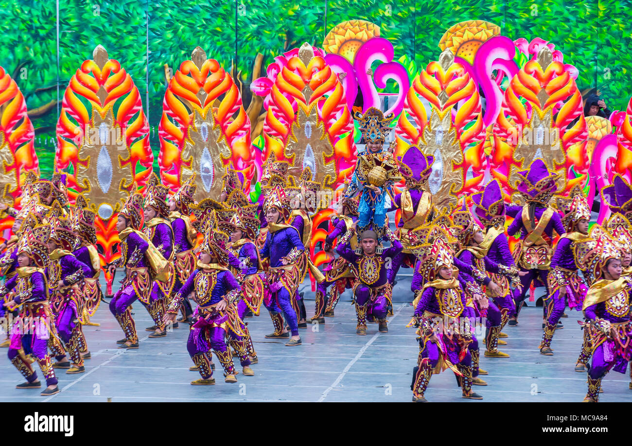 Participants in the Sinulog festival in Cebu city Philippines Stock ...