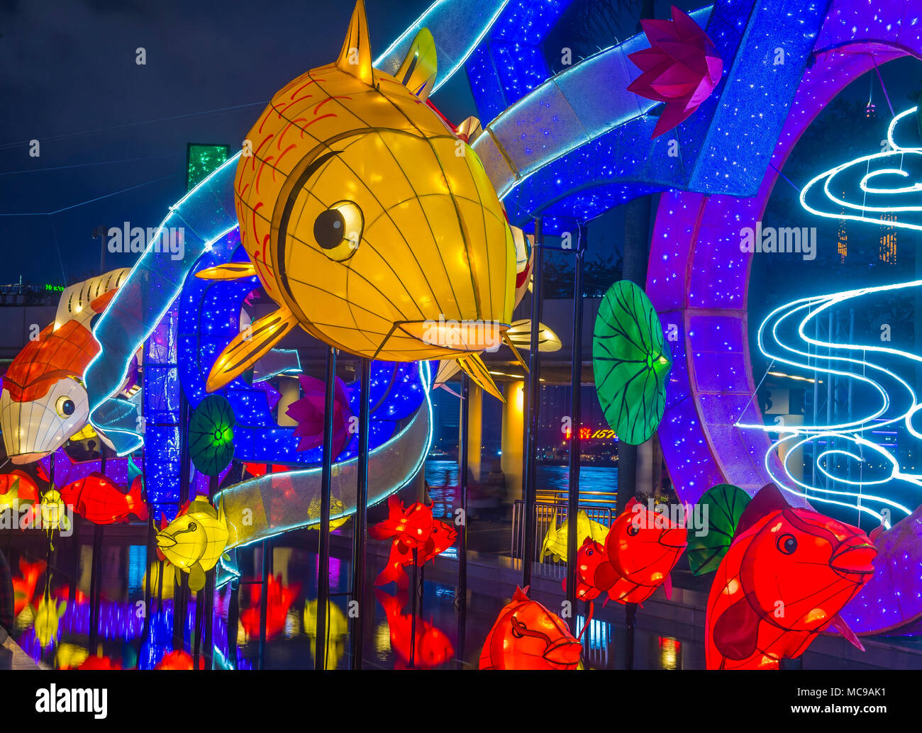 The Spring Lantern exhibition in Hong kong Stock Photo - Alamy