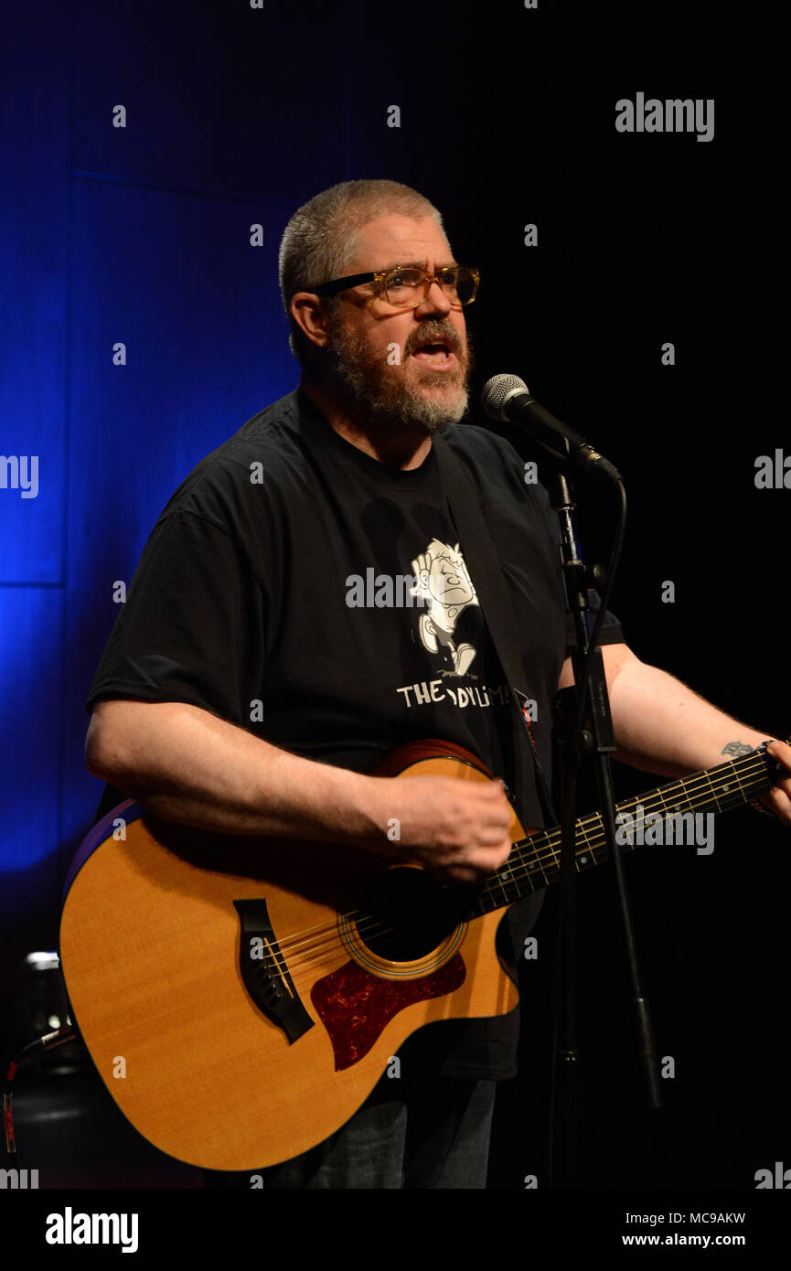 Phil Jupitus Comedian on stage at Mareel Shetland Scotland Stock Photo ...