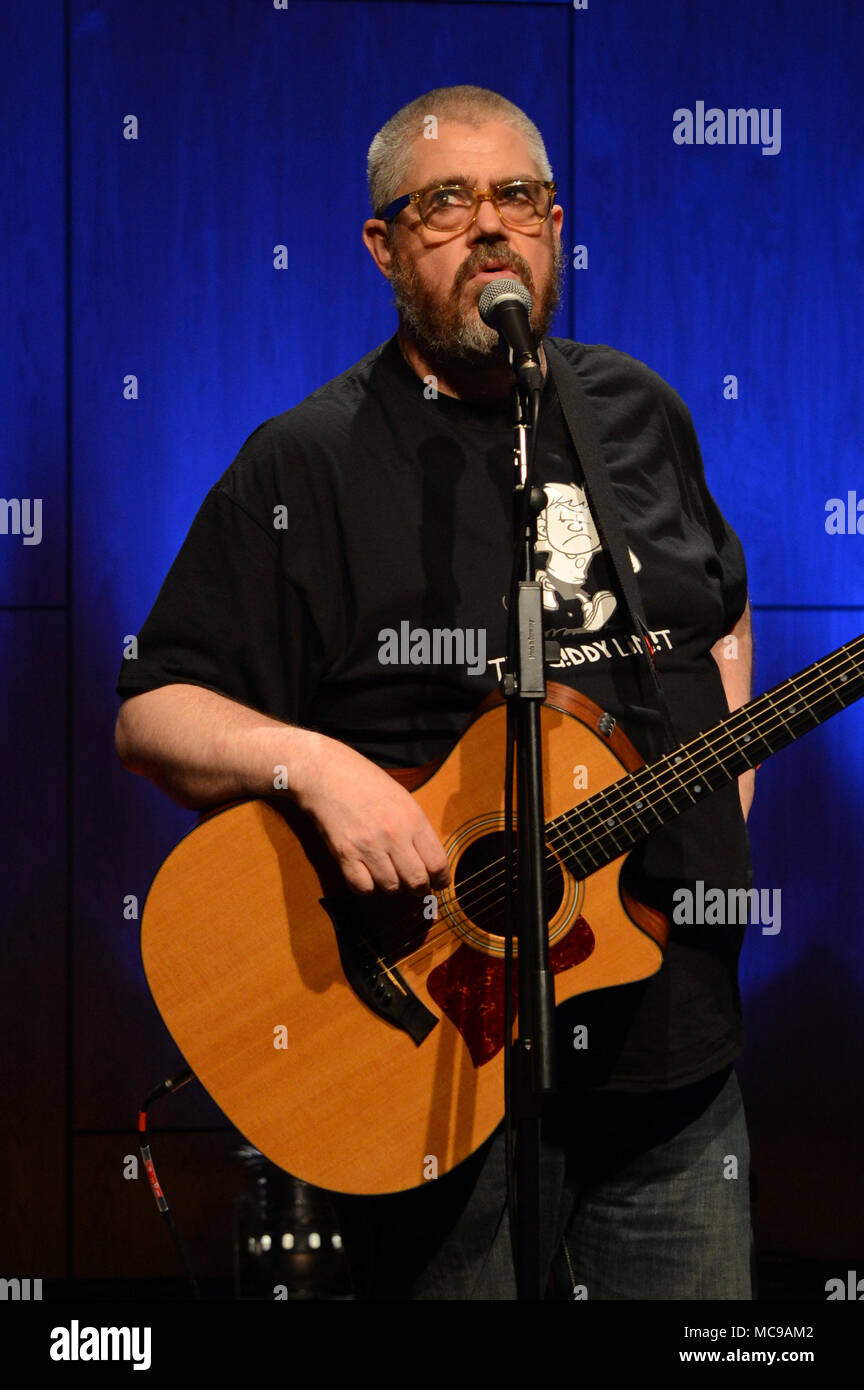 Phil Jupitus Comedian on stage at Mareel Shetland Scotland Stock Photo ...