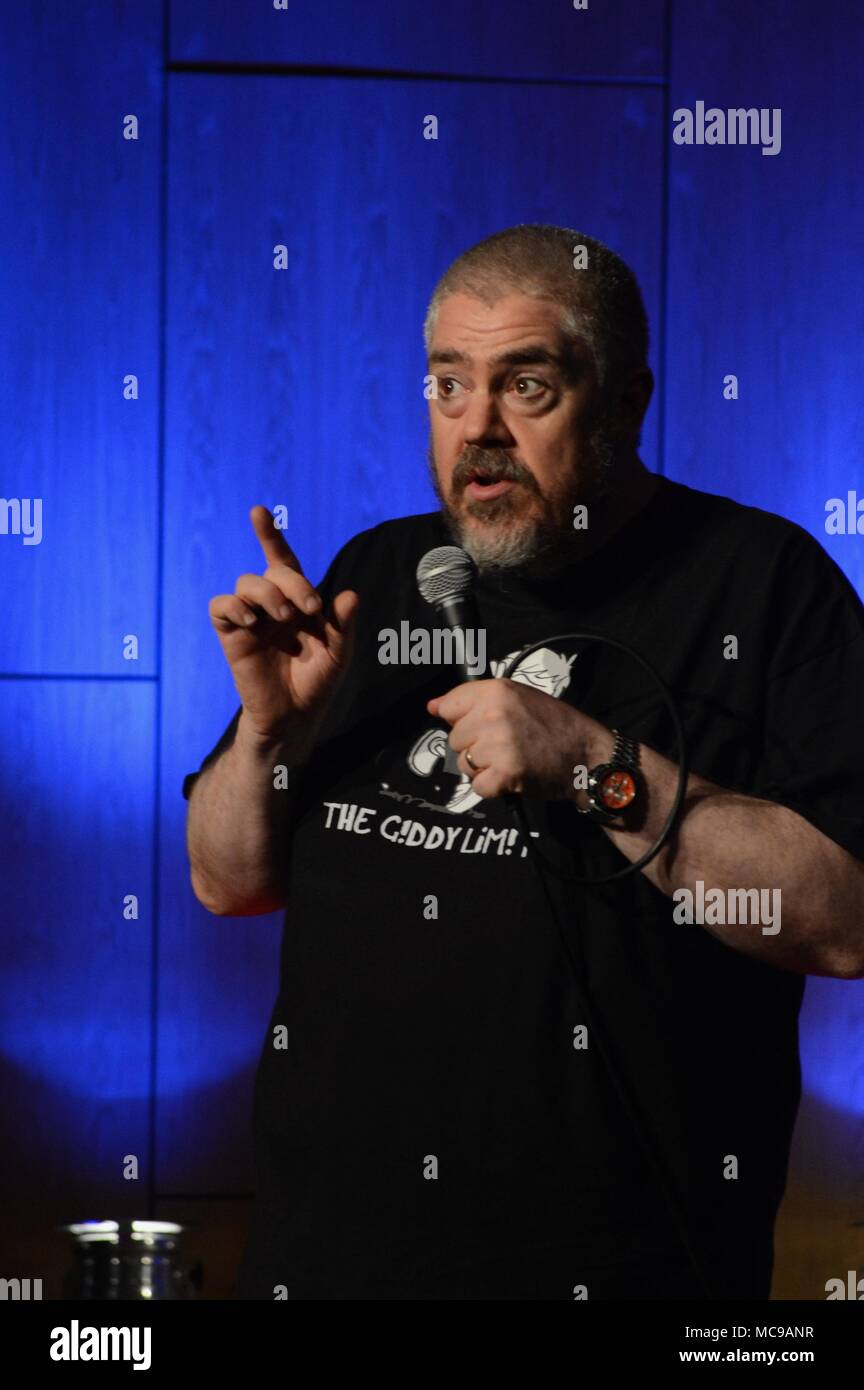 Phil Jupitus Comedian on stage at Mareel Shetland Scotland Stock Photo ...