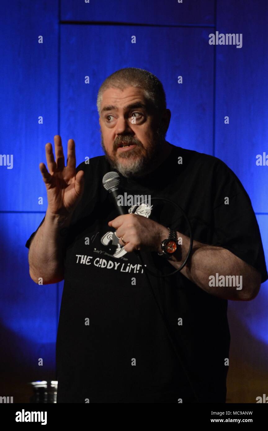 Phil Jupitus Comedian on stage at Mareel Shetland Scotland Stock Photo ...