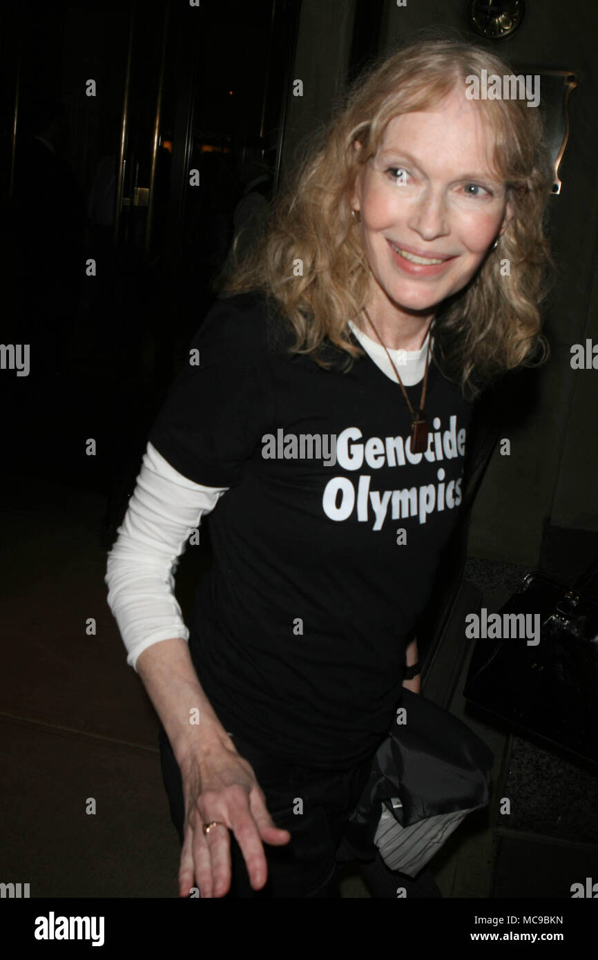 MIA FARROW 2007 Photo By John Barrett/PHOTOlink.net Stock Photo - Alamy