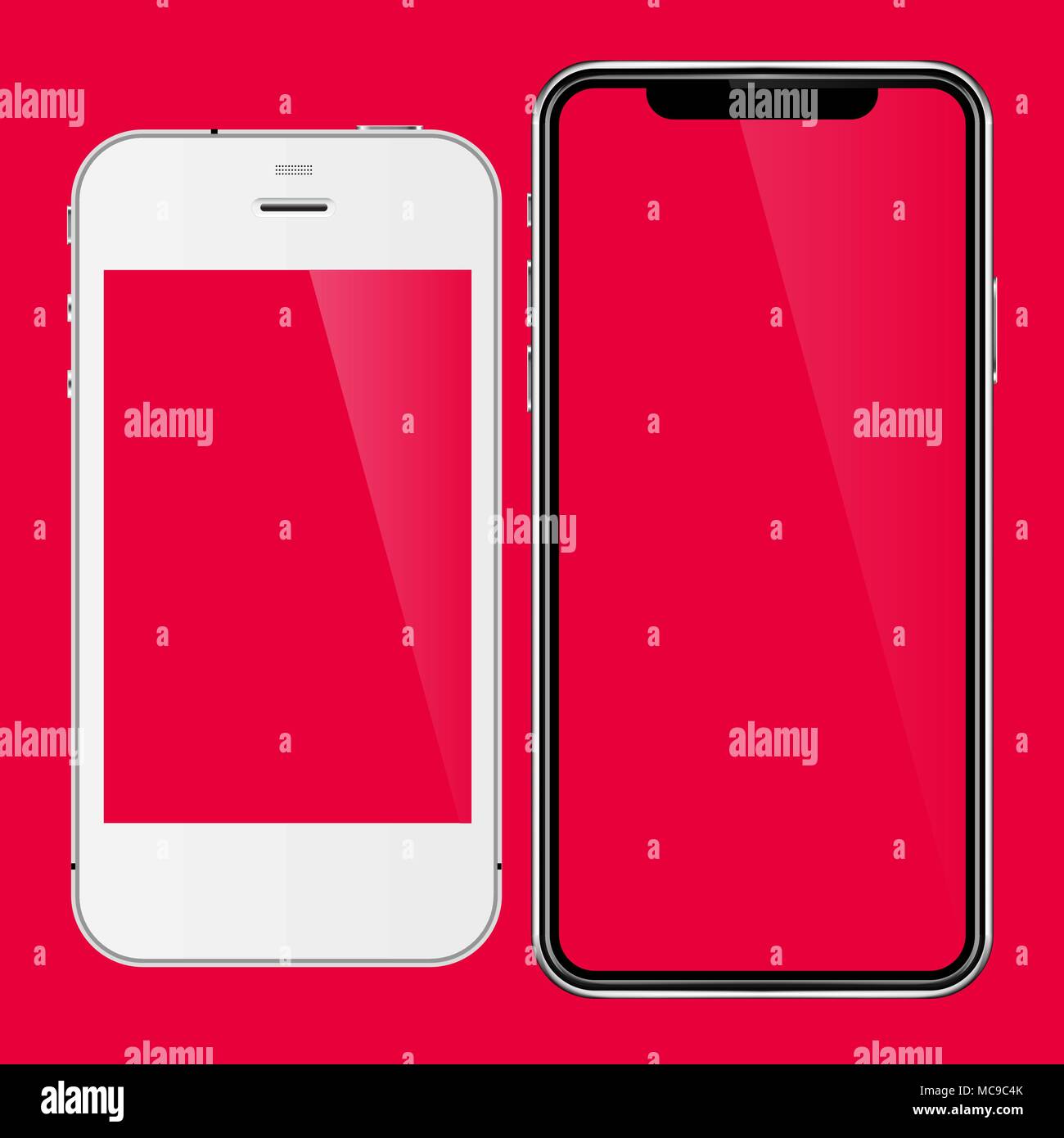vector apple iphone white and Iphone x art and graphics Stock Vector ...