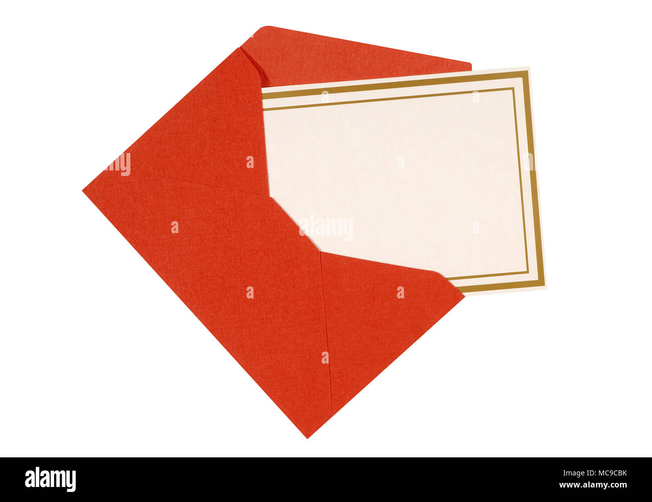 Note card inside envelope hi-res stock photography and images - Alamy