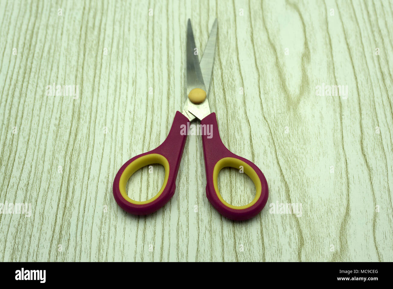 Red scissors on isolated white background Stock Photo - Alamy