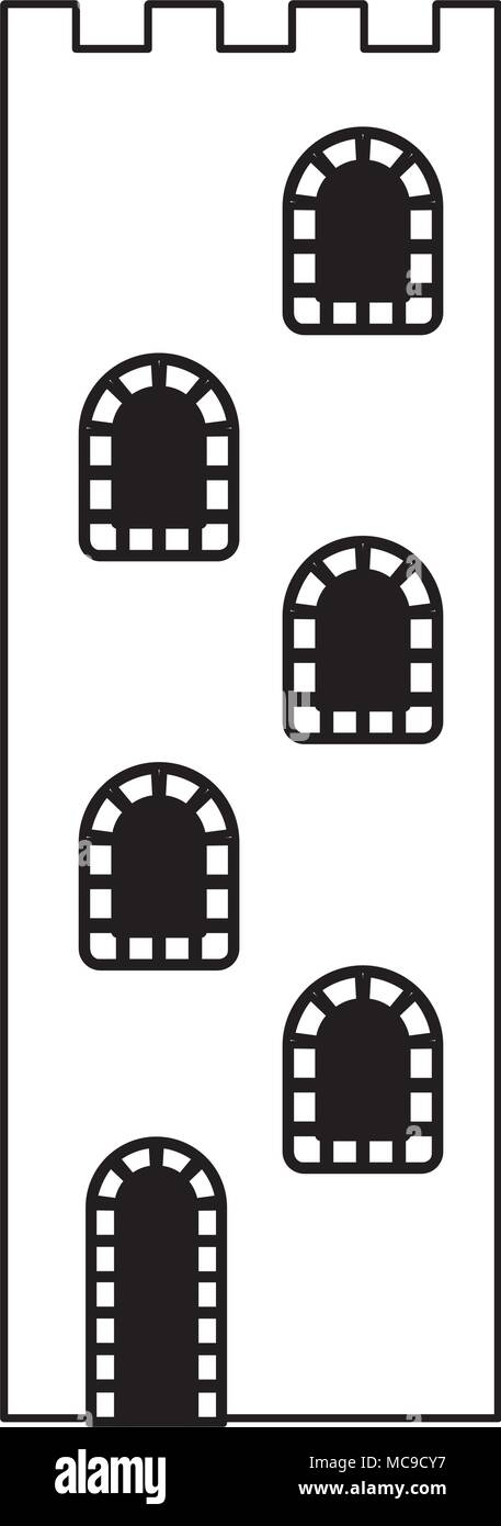 tower of medieval castle isolated icon Stock Vector Image & Art - Alamy