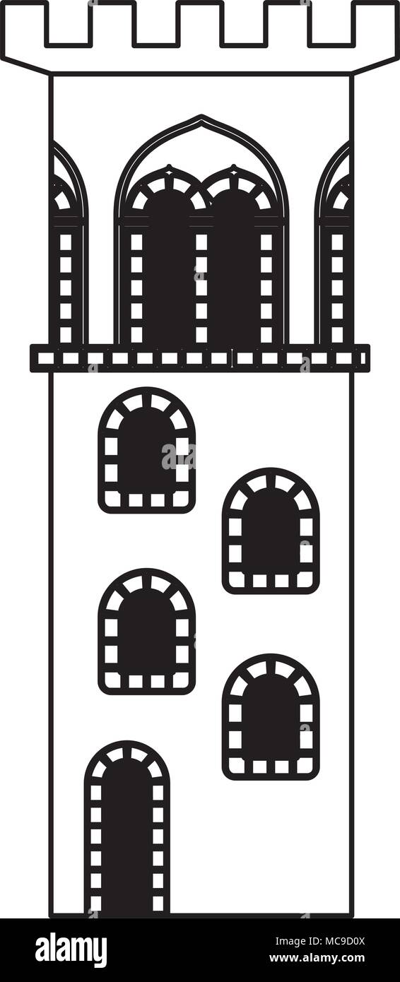 tower of medieval castle isolated icon Stock Vector Image & Art - Alamy