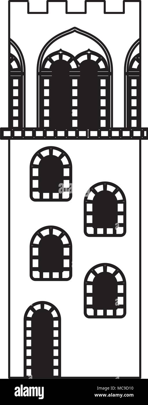 tower of medieval castle isolated icon Stock Vector Image & Art - Alamy