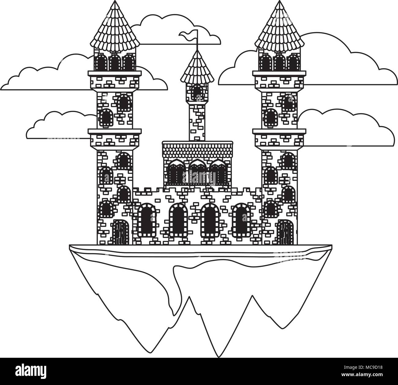 medieval castle on ground Stock Vector Image & Art - Alamy