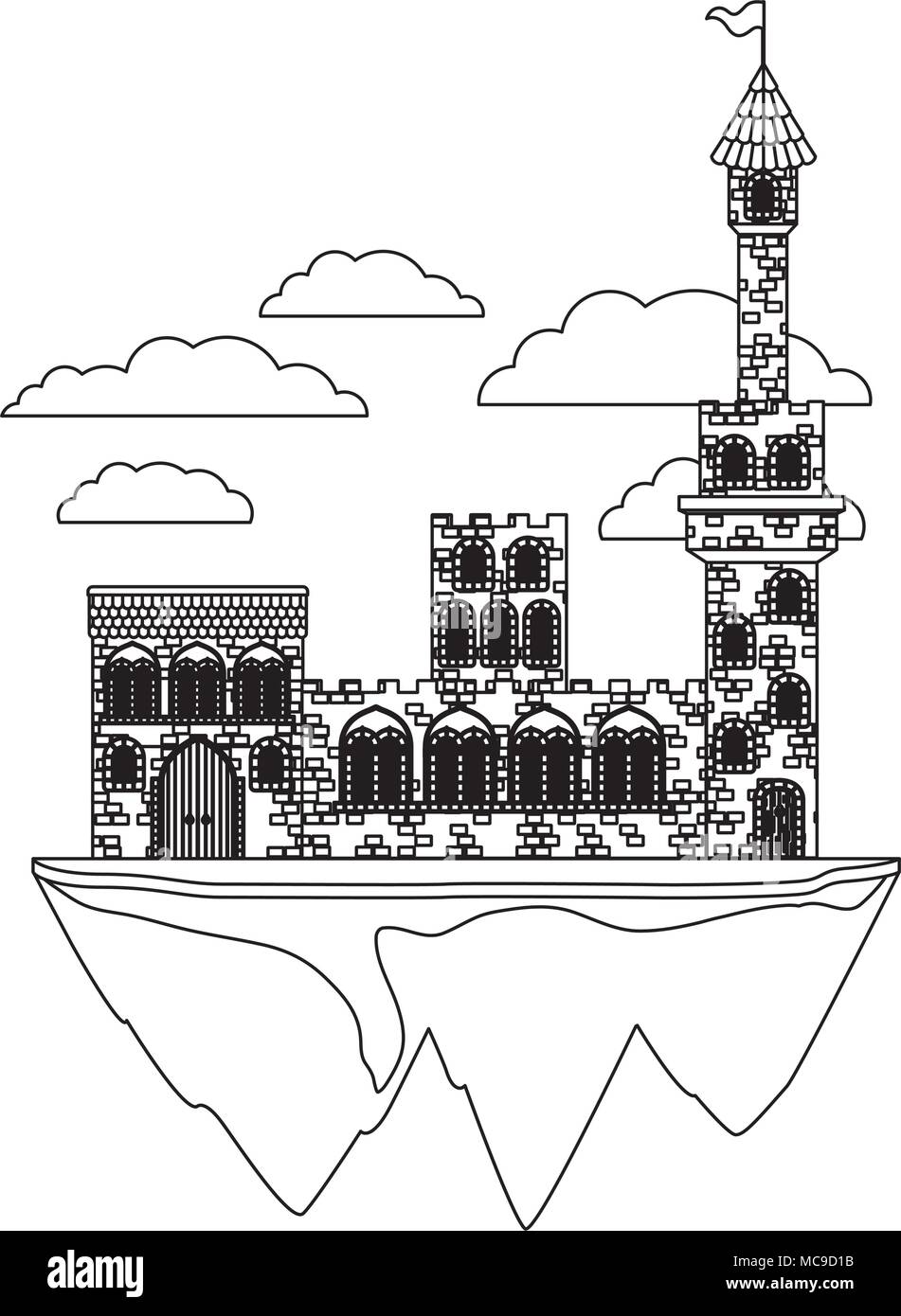 medieval castle on ground Stock Vector Image & Art - Alamy