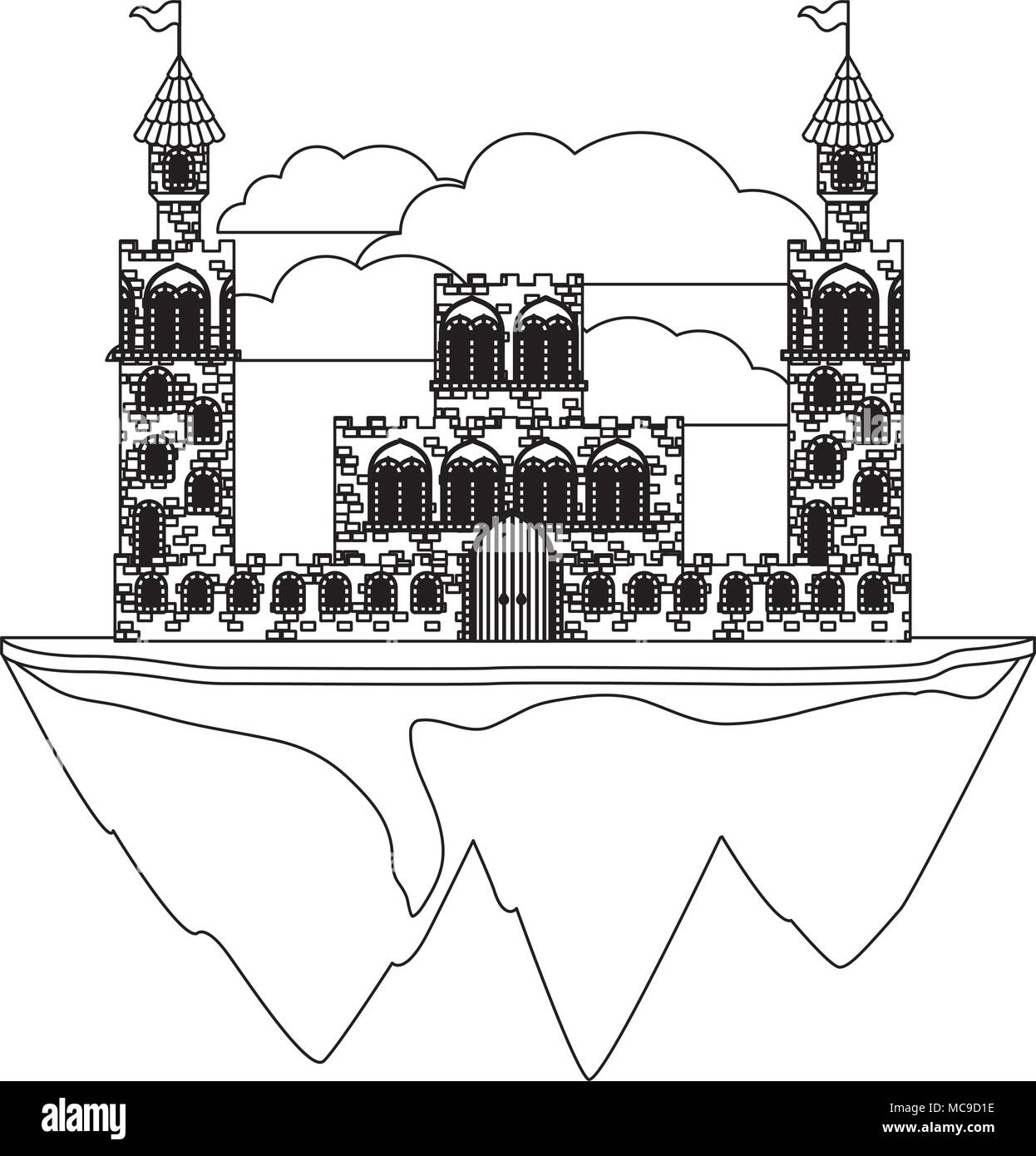 medieval castle on ground Stock Vector Image & Art - Alamy