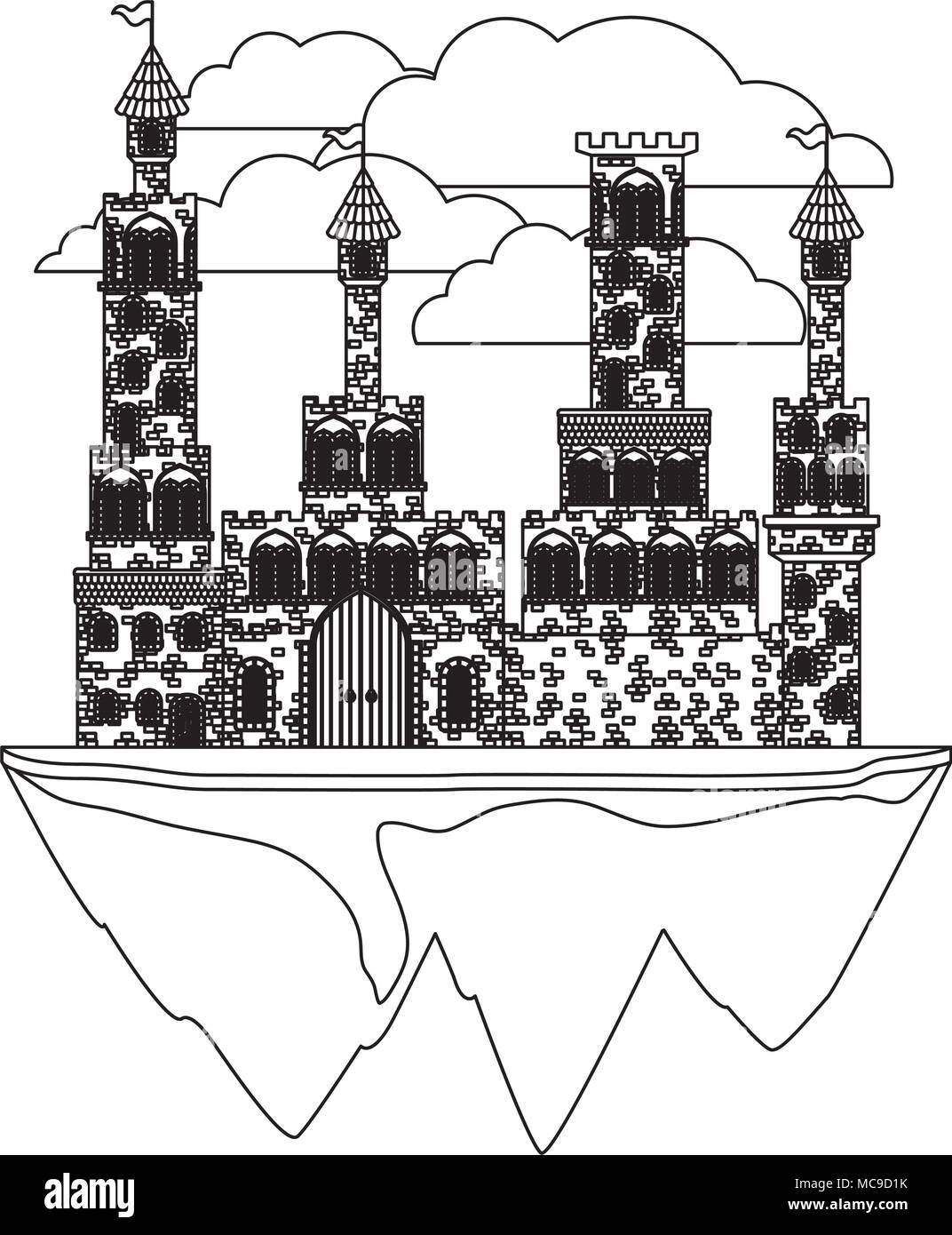 medieval castle on ground Stock Vector Image & Art - Alamy