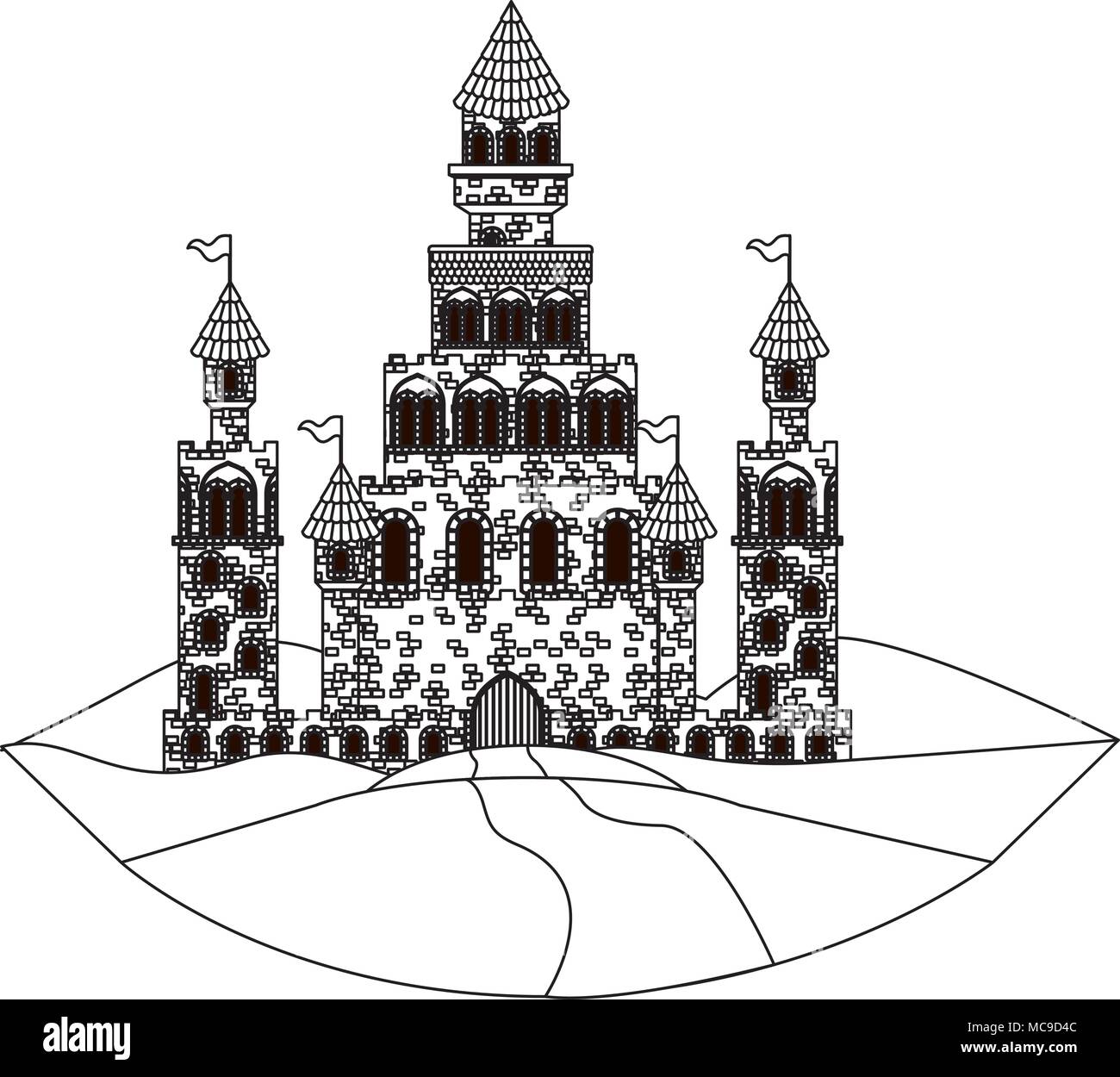 Royal castle in historic Stock Vector Images - Alamy