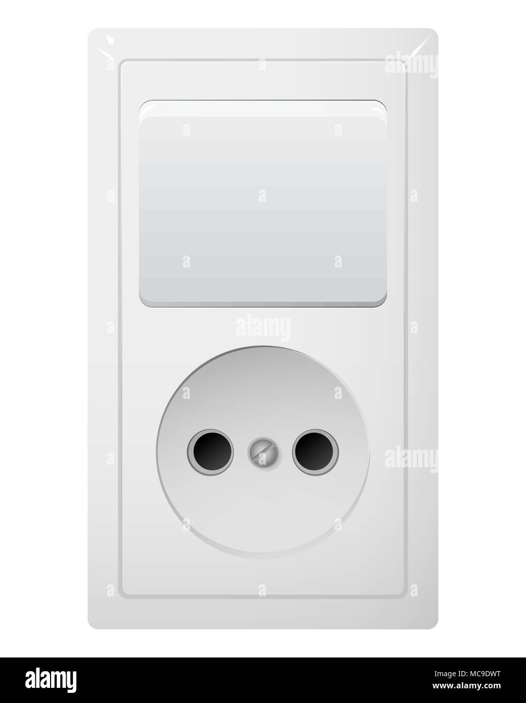 Electrical socket Type C with switch Stock Vector Image & Art - Alamy