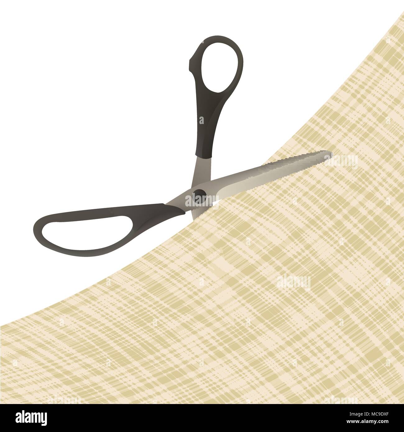 Cutting The Cloth Stock Vector Images - Alamy