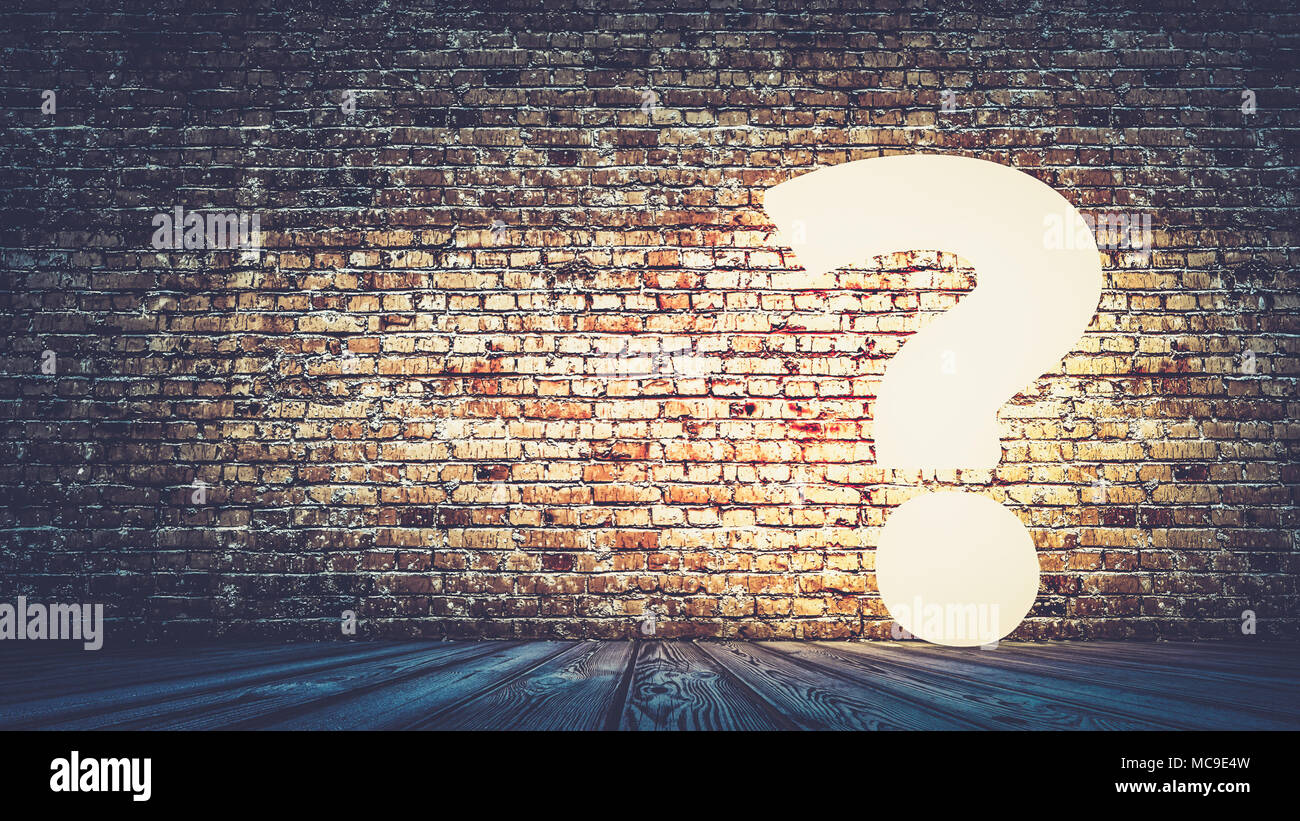 Question hard concept. 3d rendering Stock Photo - Alamy
