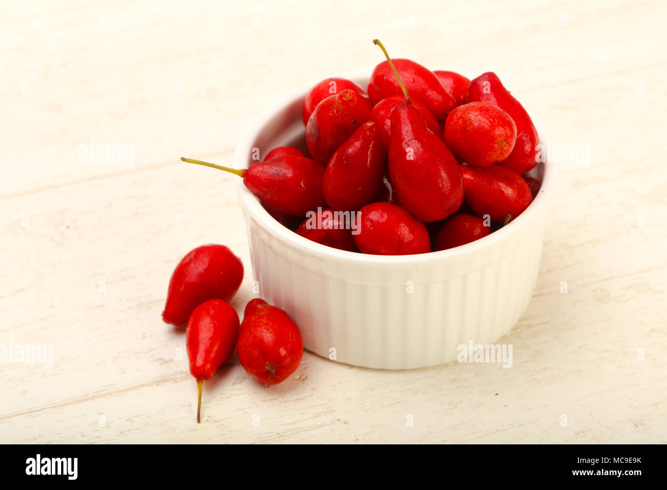 The cornel fruit Stock Photo - Alamy